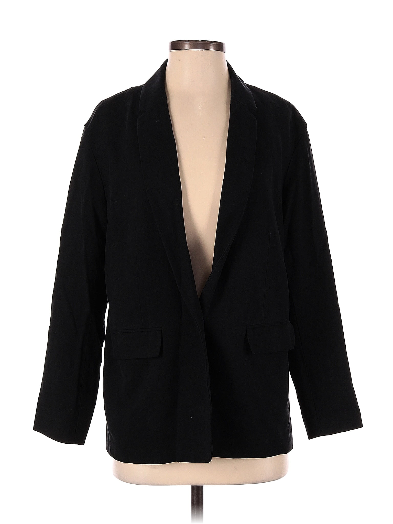 Everlane 100% Lyocell Solid Black Blazer Size 2 - 55% off | ThredUp