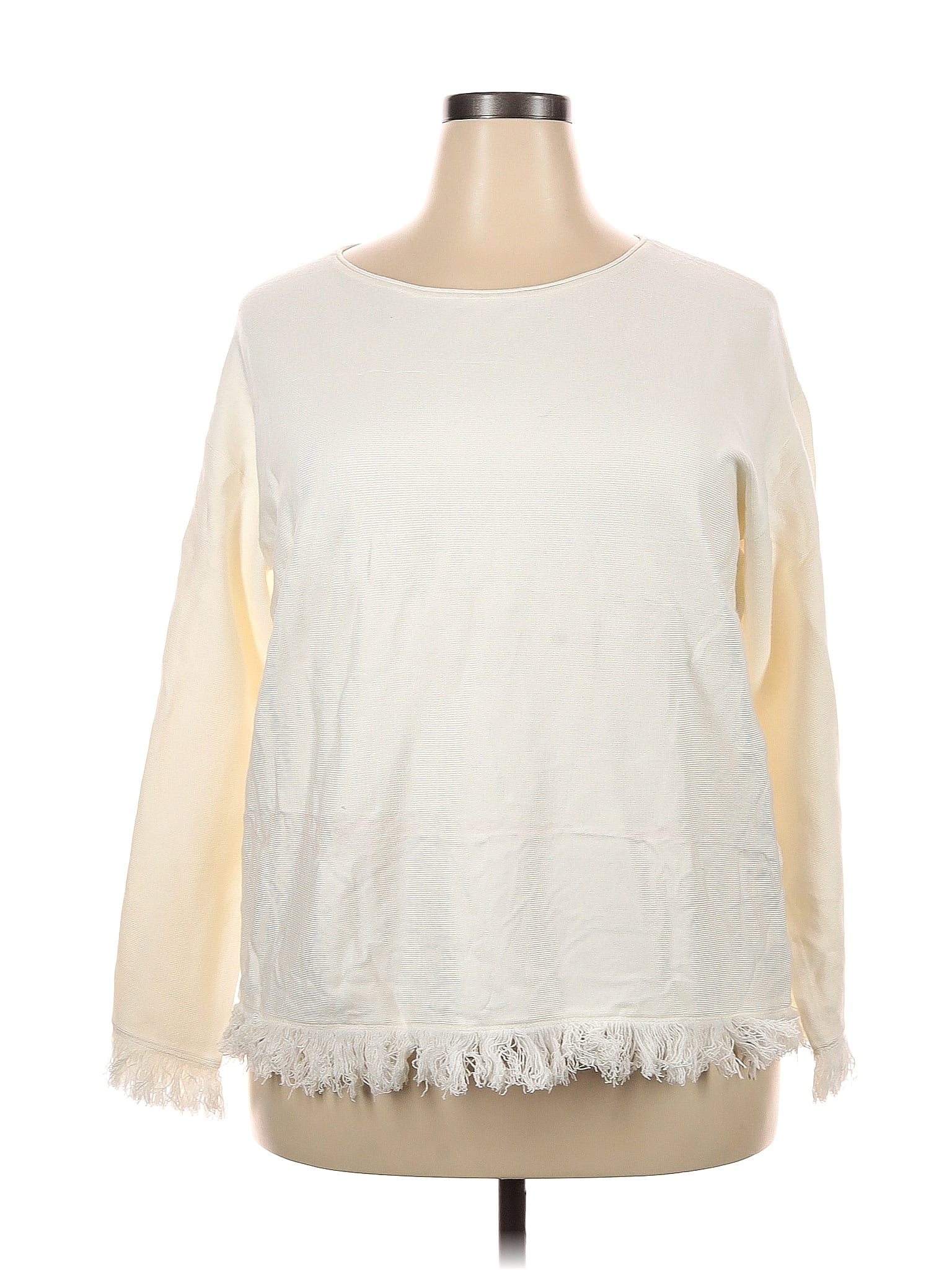 Cyrus Ivory Pullover Sweater Size 2X (Plus) - 64% off | ThredUp