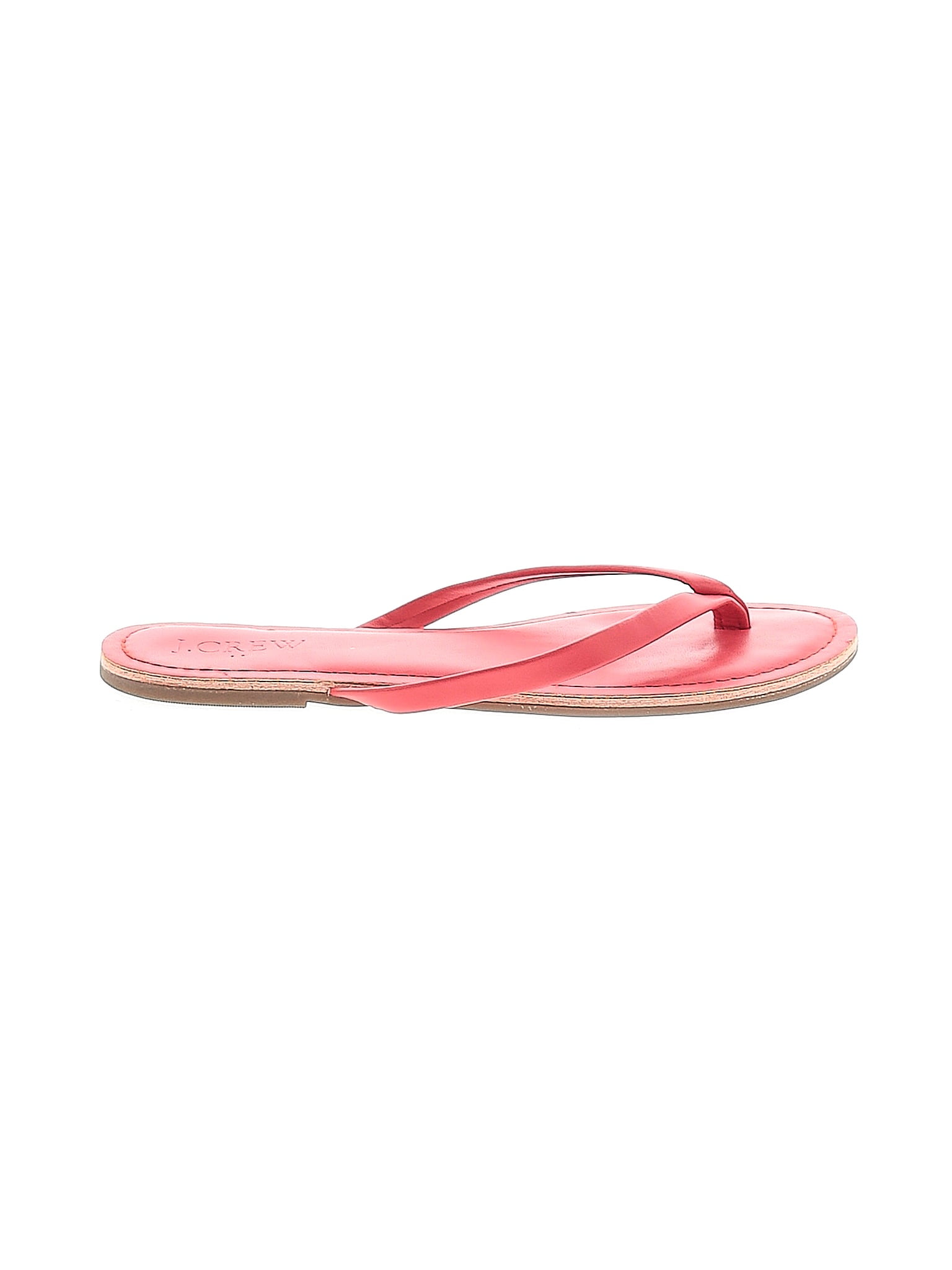 J.Crew Factory Store Solid Red Pink Flip Flops Size 5 - 56% off | ThredUp