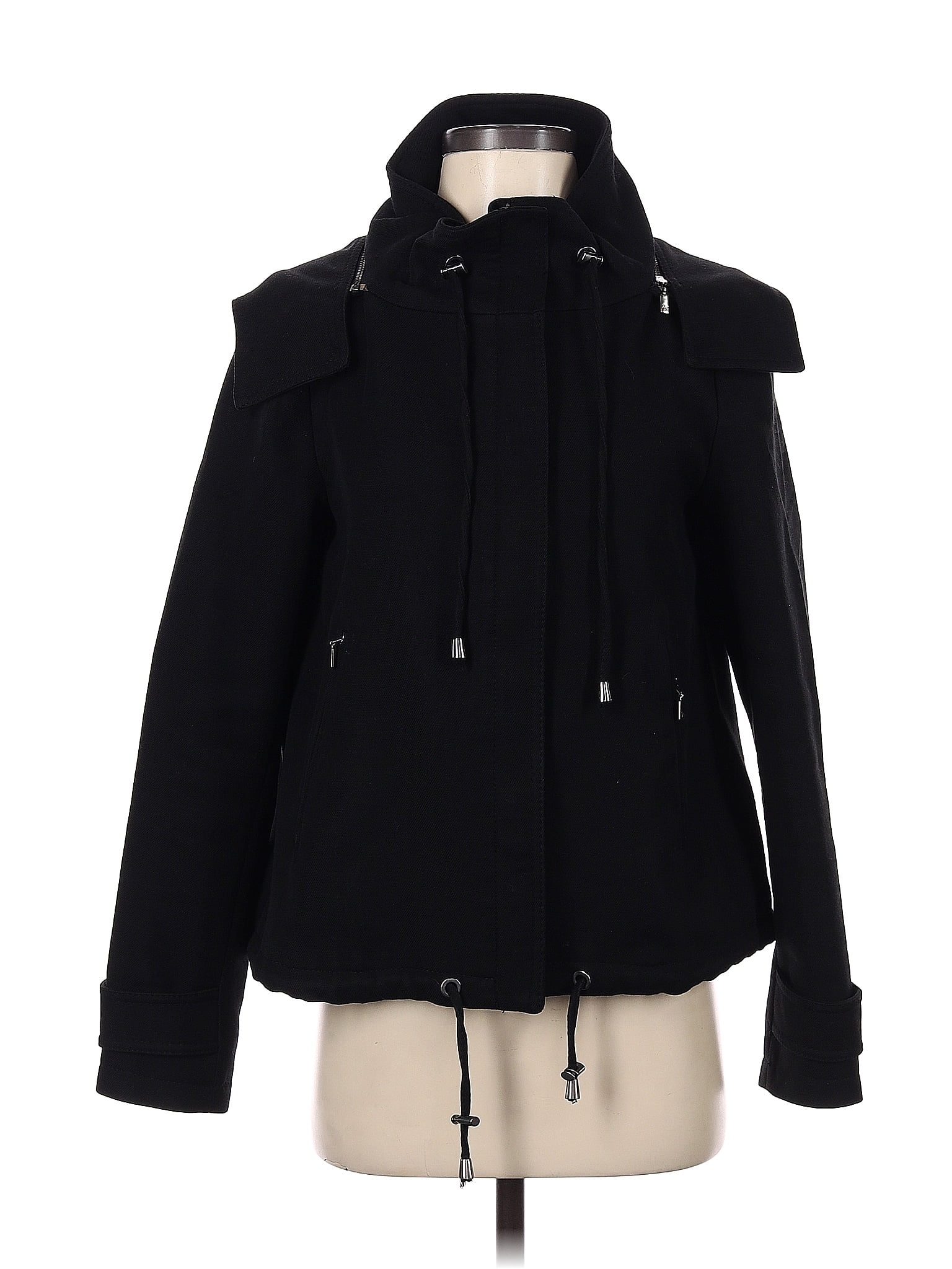 Zara Solid Black Jacket Size S - 46% off | ThredUp