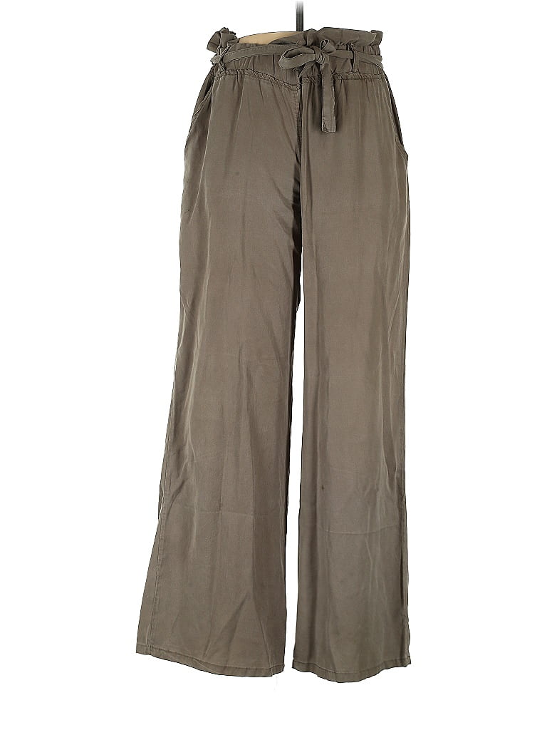 Thread And Supply 100 Lyocell Solid Brown Casual Pants Size L 71 Off