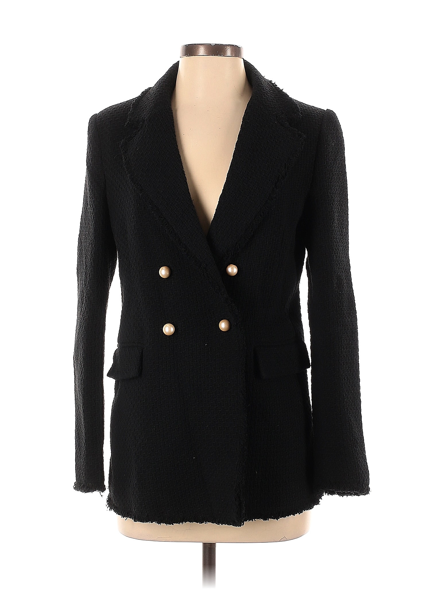 MNG Solid Black Jacket Size S - 62% off | ThredUp