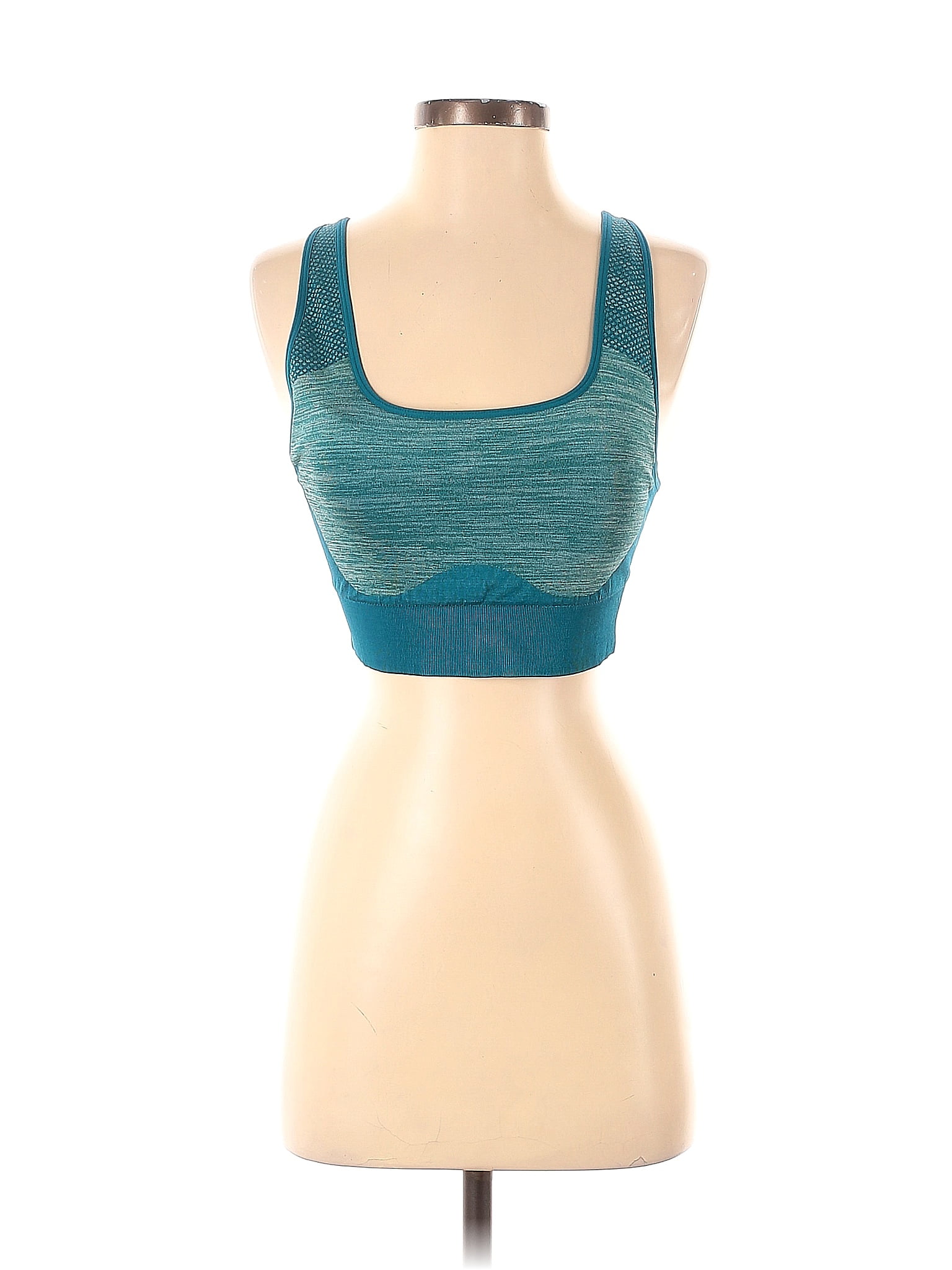Fabletics Color Block Teal Sports Bra Size M - 58% off | ThredUp