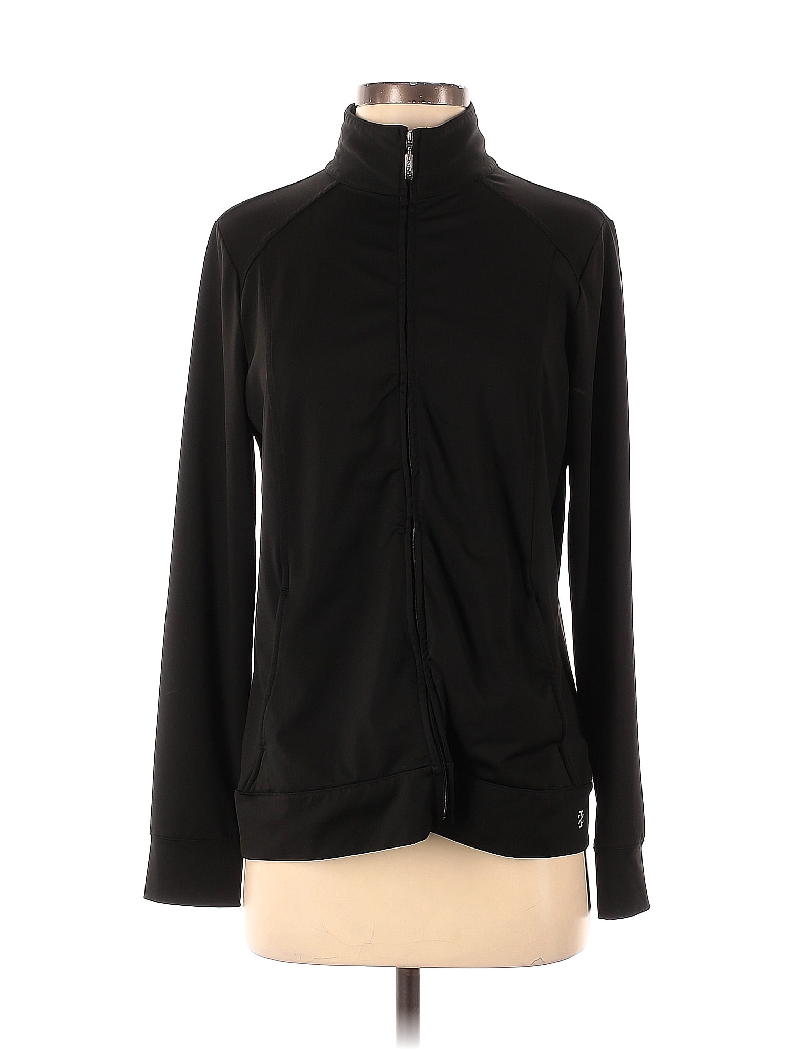 Izod Golf Solid Black Track Jacket Size M - 59% off | ThredUp