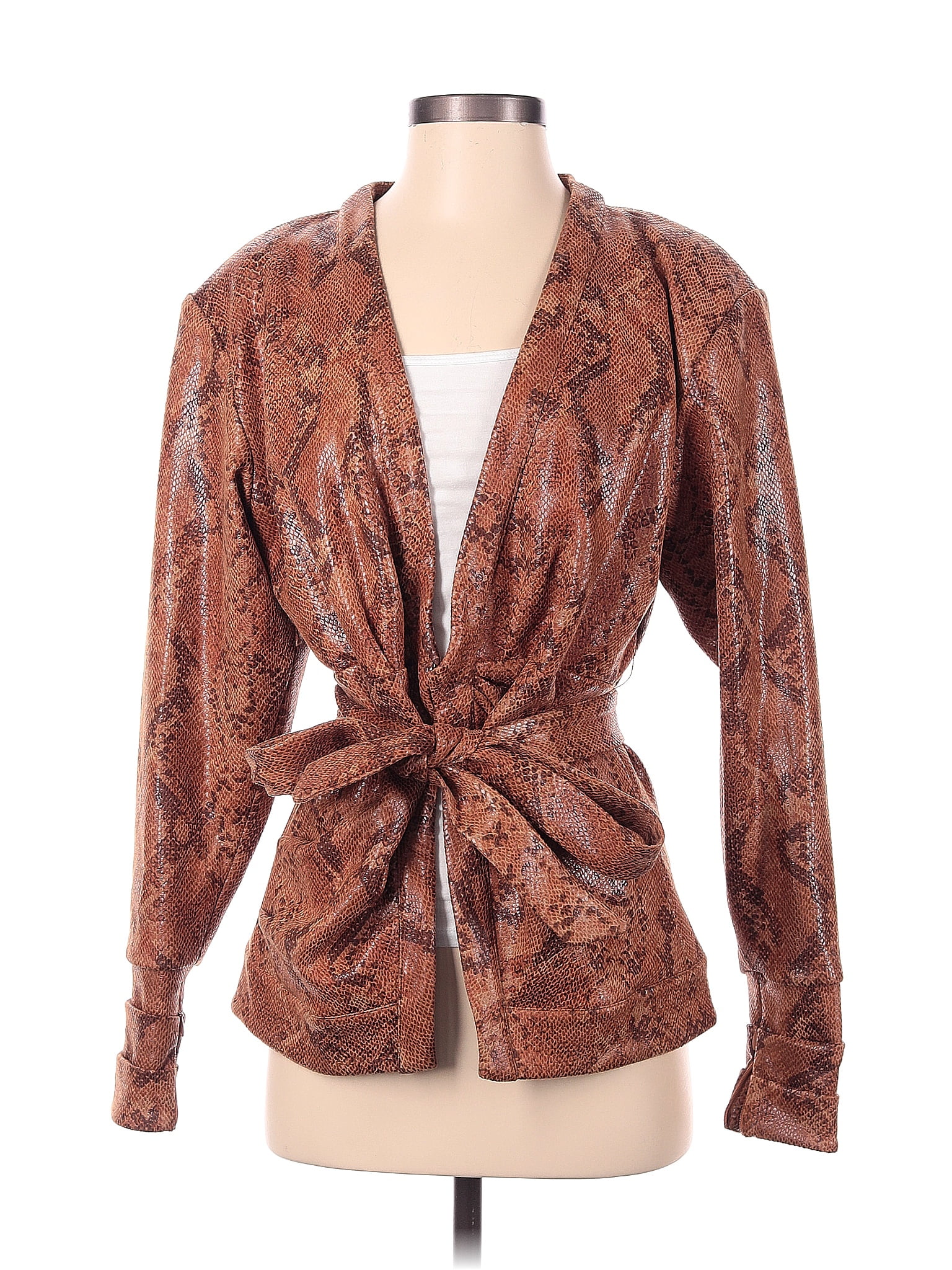 Michael Costello X Revolve Brown Jacket Size S - 79% off | ThredUp