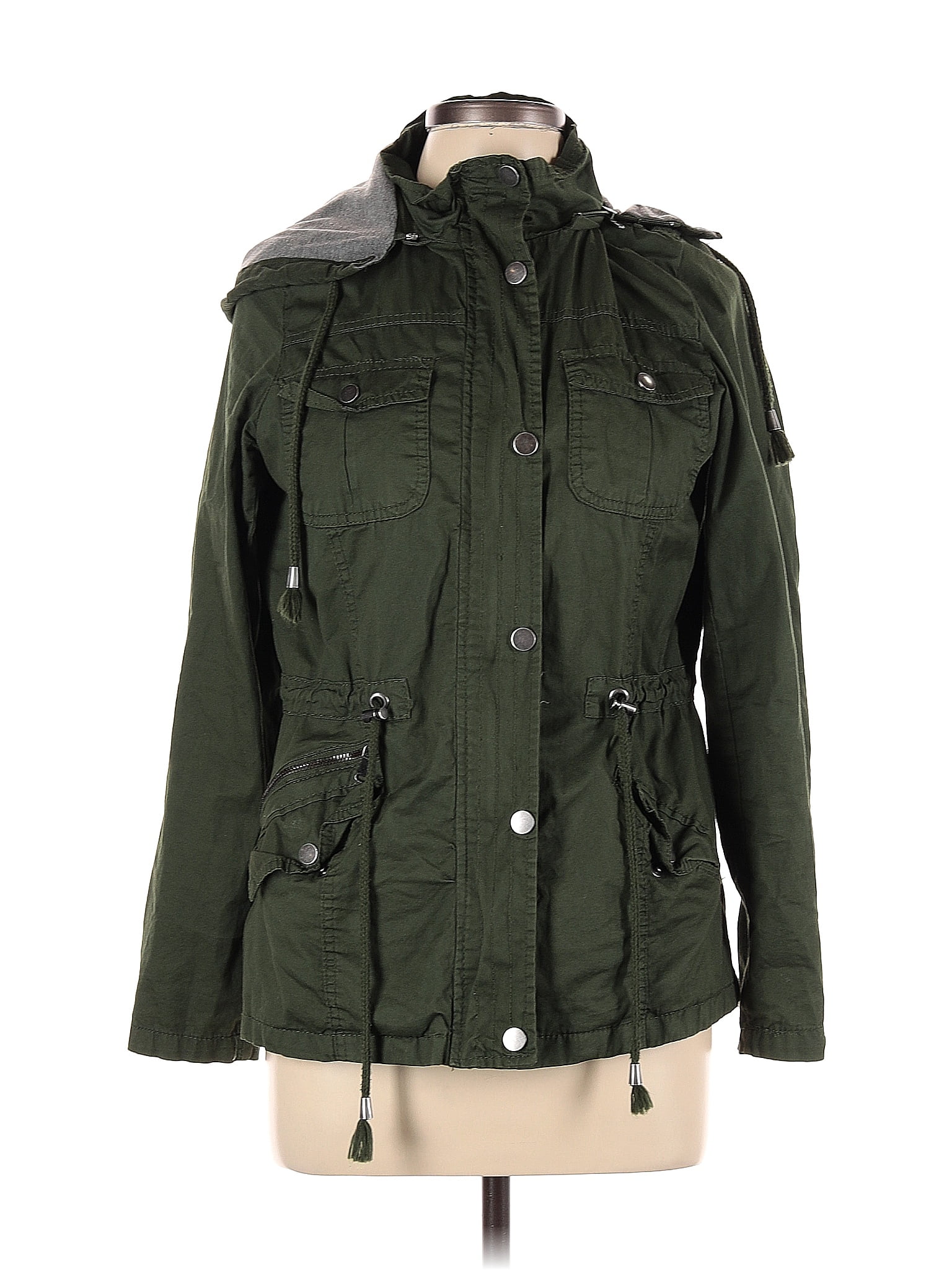 Snobbish 100% Cotton Solid Green Jacket Size L - 58% off | ThredUp