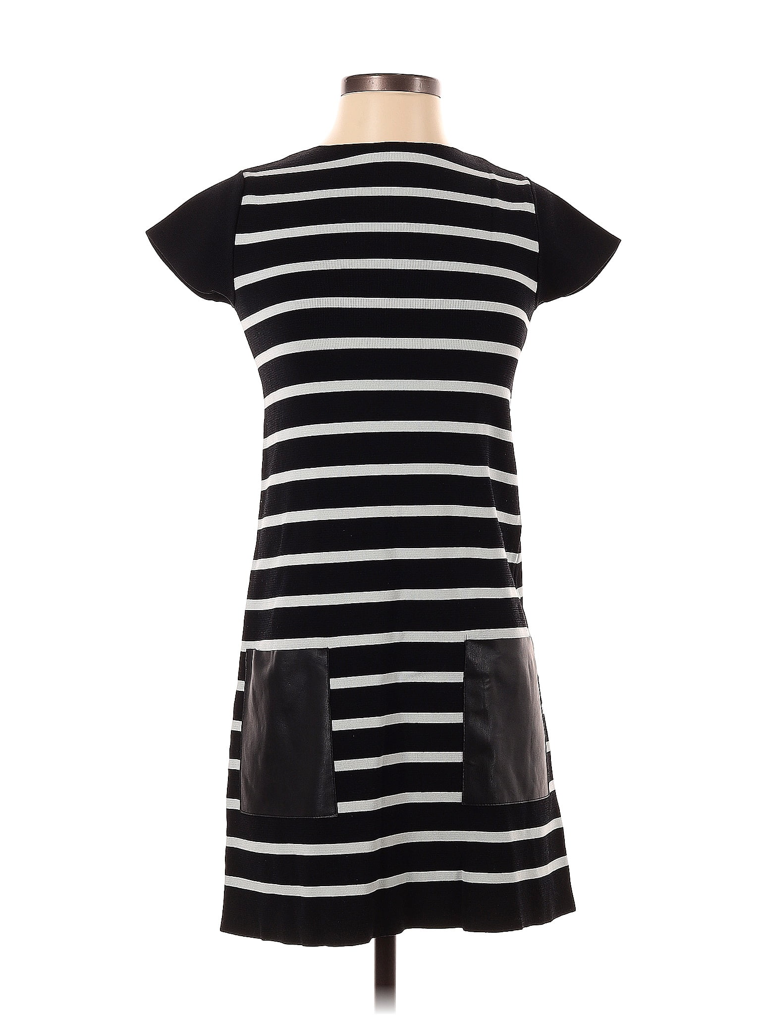 Zara Stripes Black Casual Dress Size S 42 Off Thredup