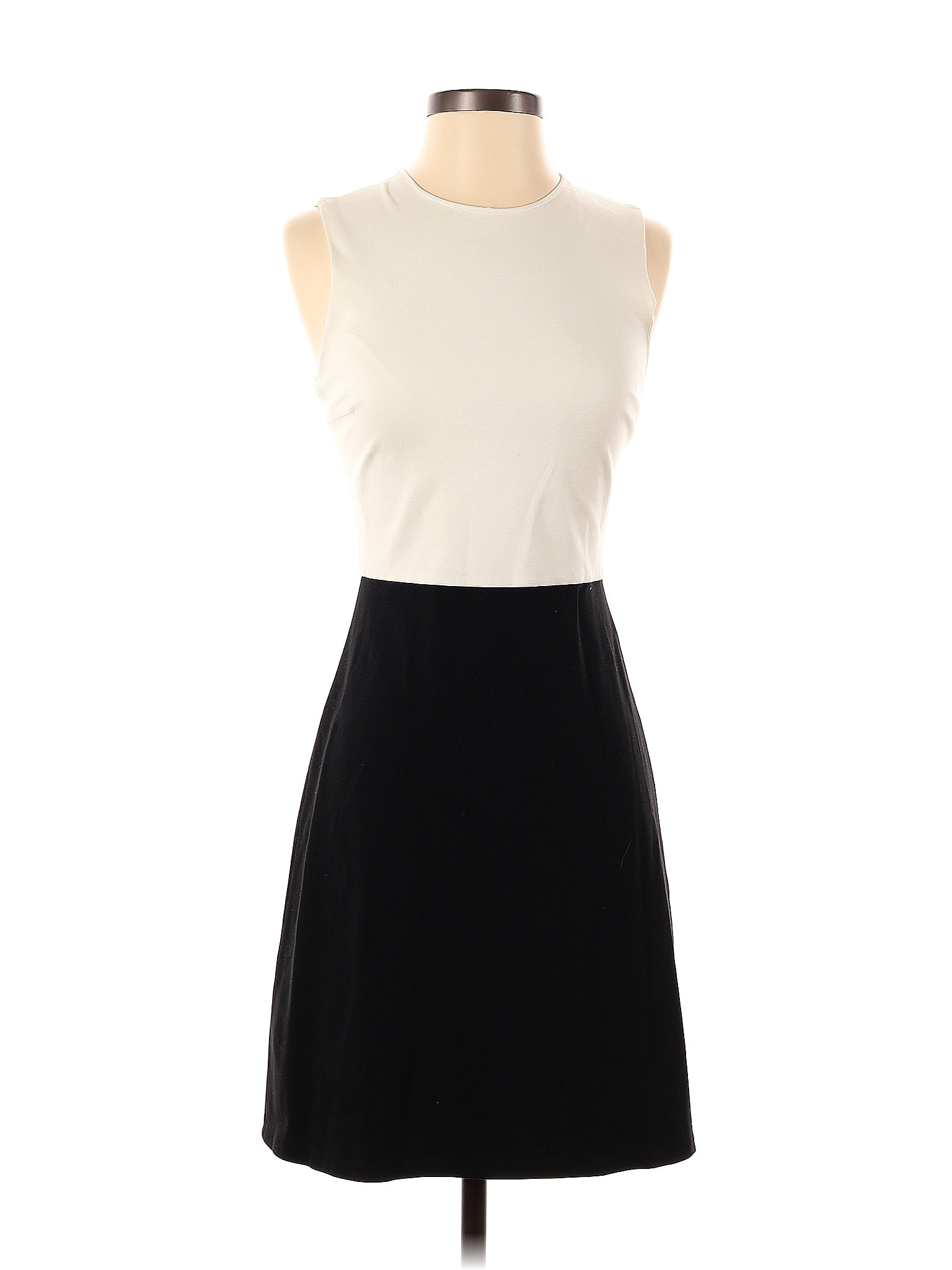 Theory Color Block Solid Multi Color Ivory Casual Dress Size 4 - 85% ...