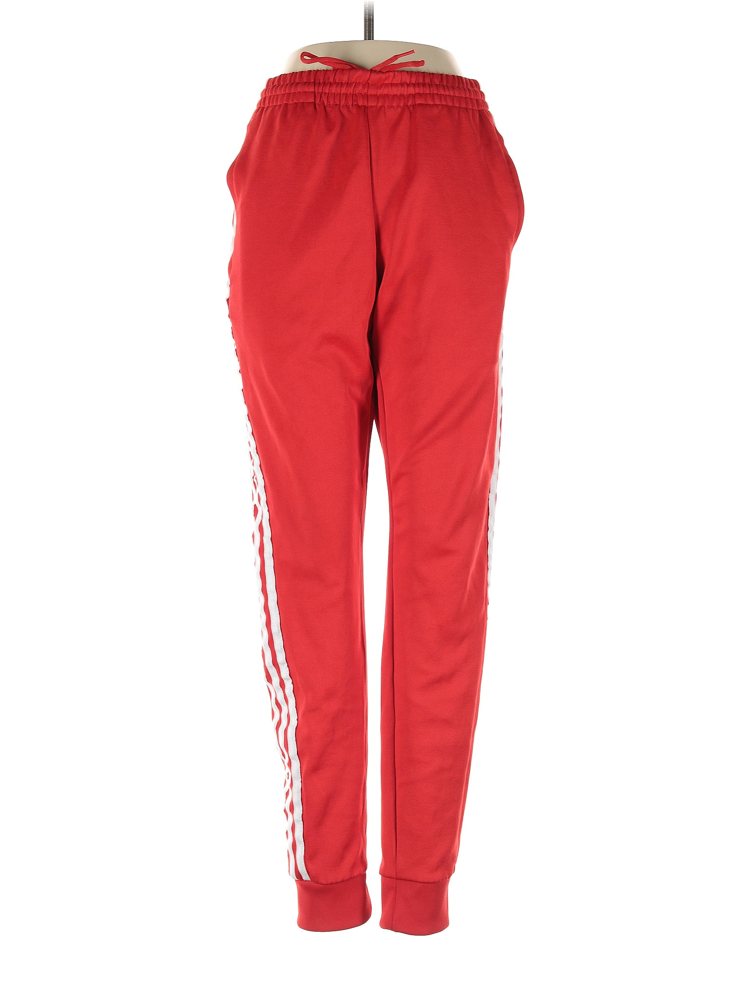 Adidas Solid Red Sweatpants Size S - 56% off | ThredUp