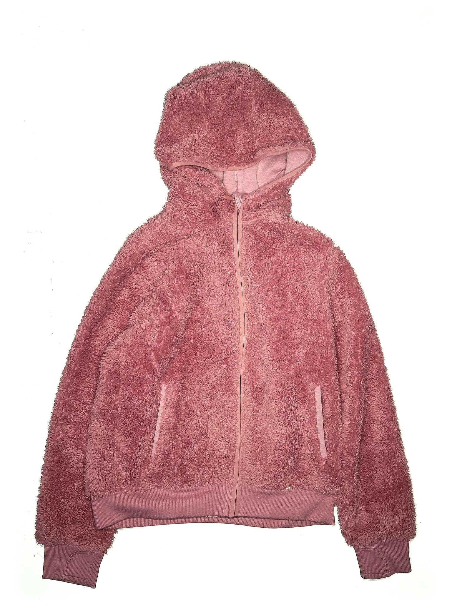 Athleta 100% Polyester Solid Pink Athleta Girl So Snug Sherpa Jacket ...