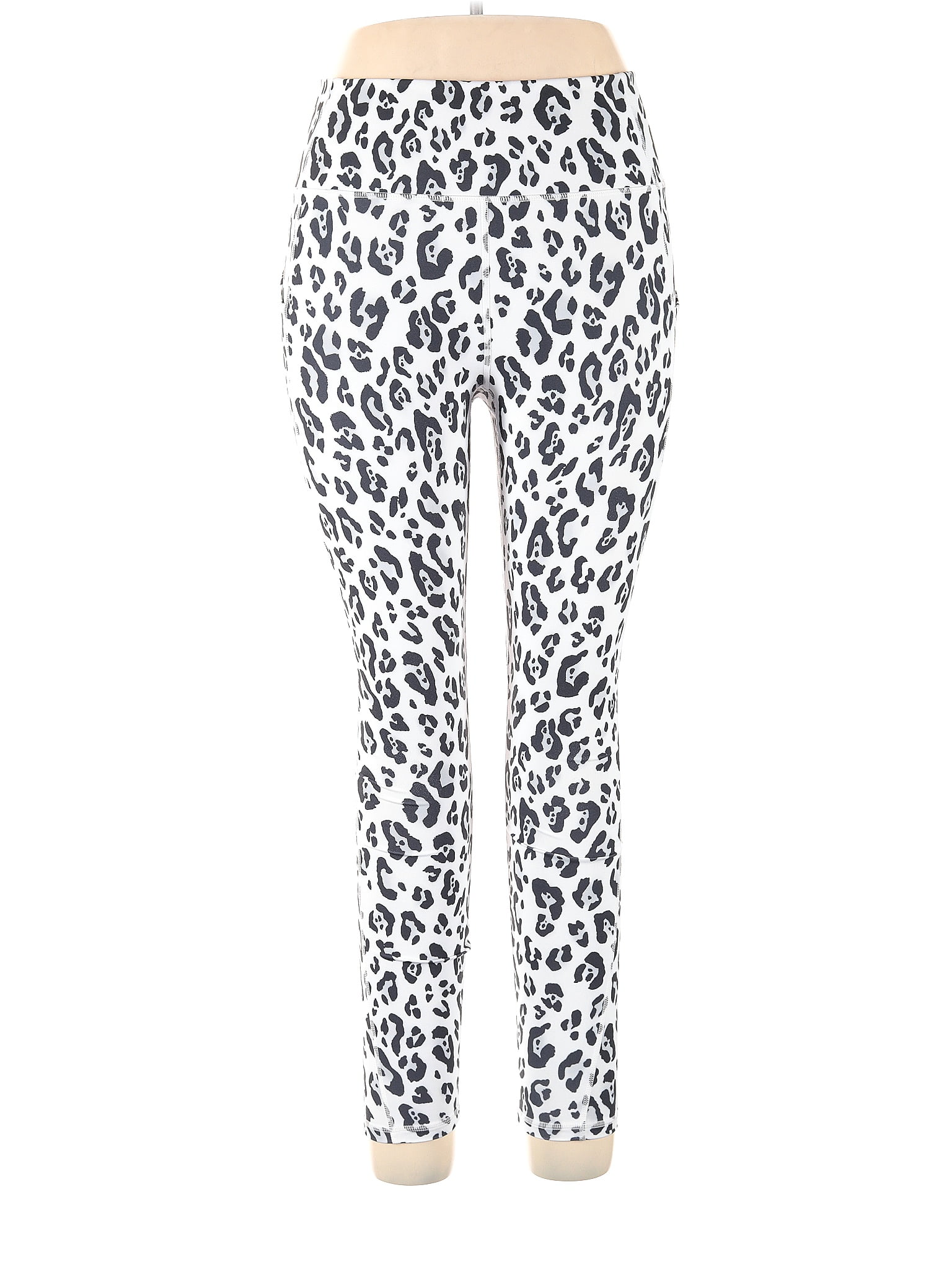 Fabletics Leopard Print Multi Color White Active Pants Size XL - 52% ...