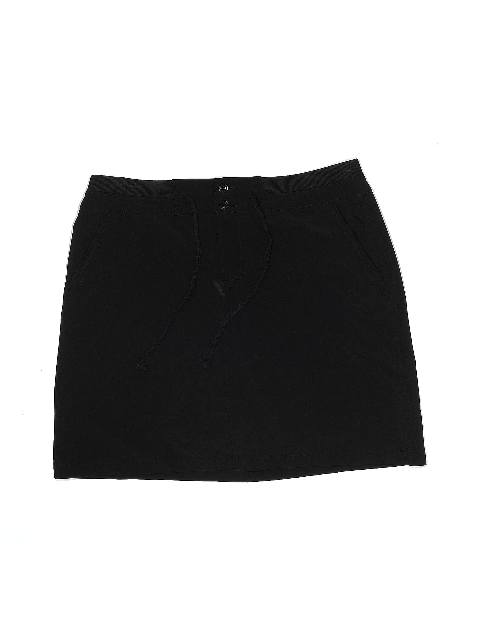 Great Northwest Indigo Solid Black Skort Size 10 52 Off Thredup