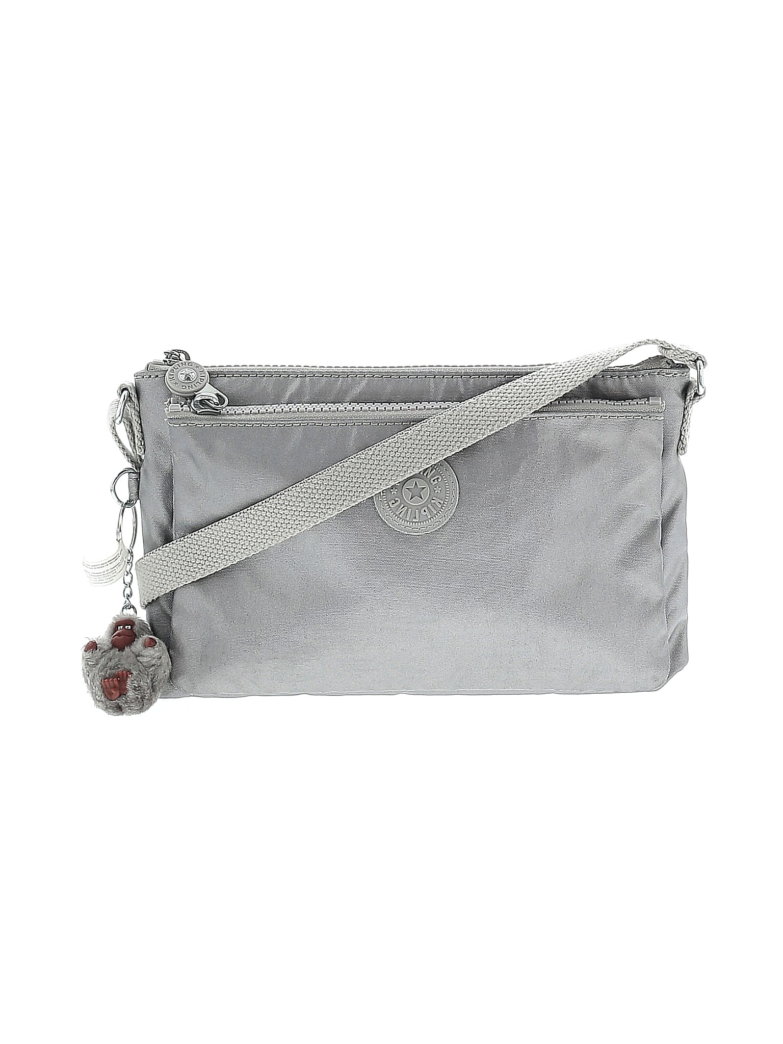 Kipling 100% Polyamide Solid Gray Crossbody Bag One Size - 58% off ...