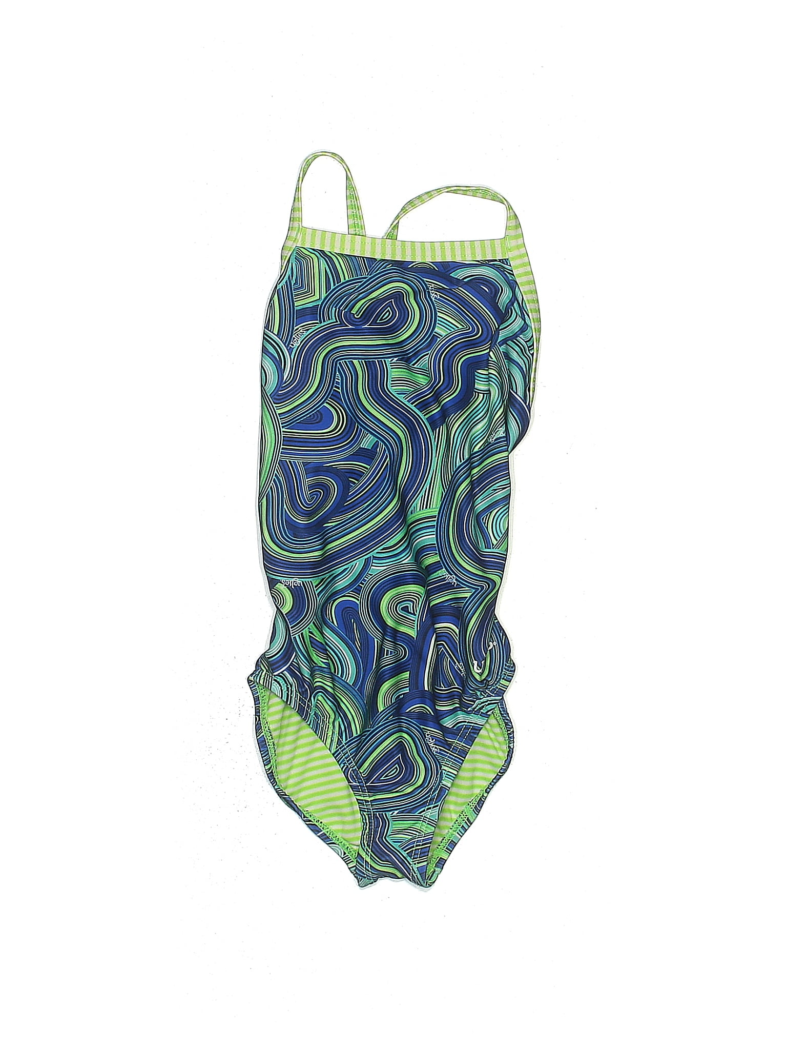 Dolfin Multi Color Green One Piece Swimsuit Size 24 - 50% off | ThredUp