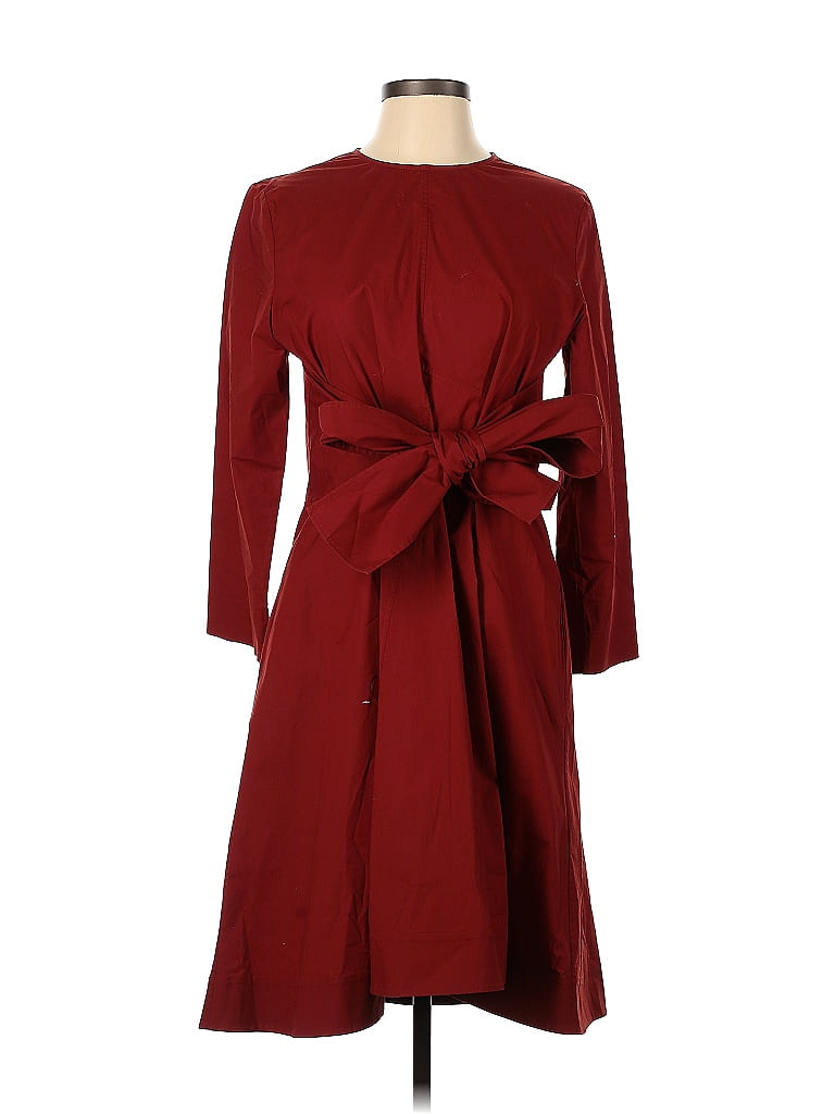 Cos Solid Maroon Burgundy Casual Dress Size 42 (EU) - 73% off | ThredUp