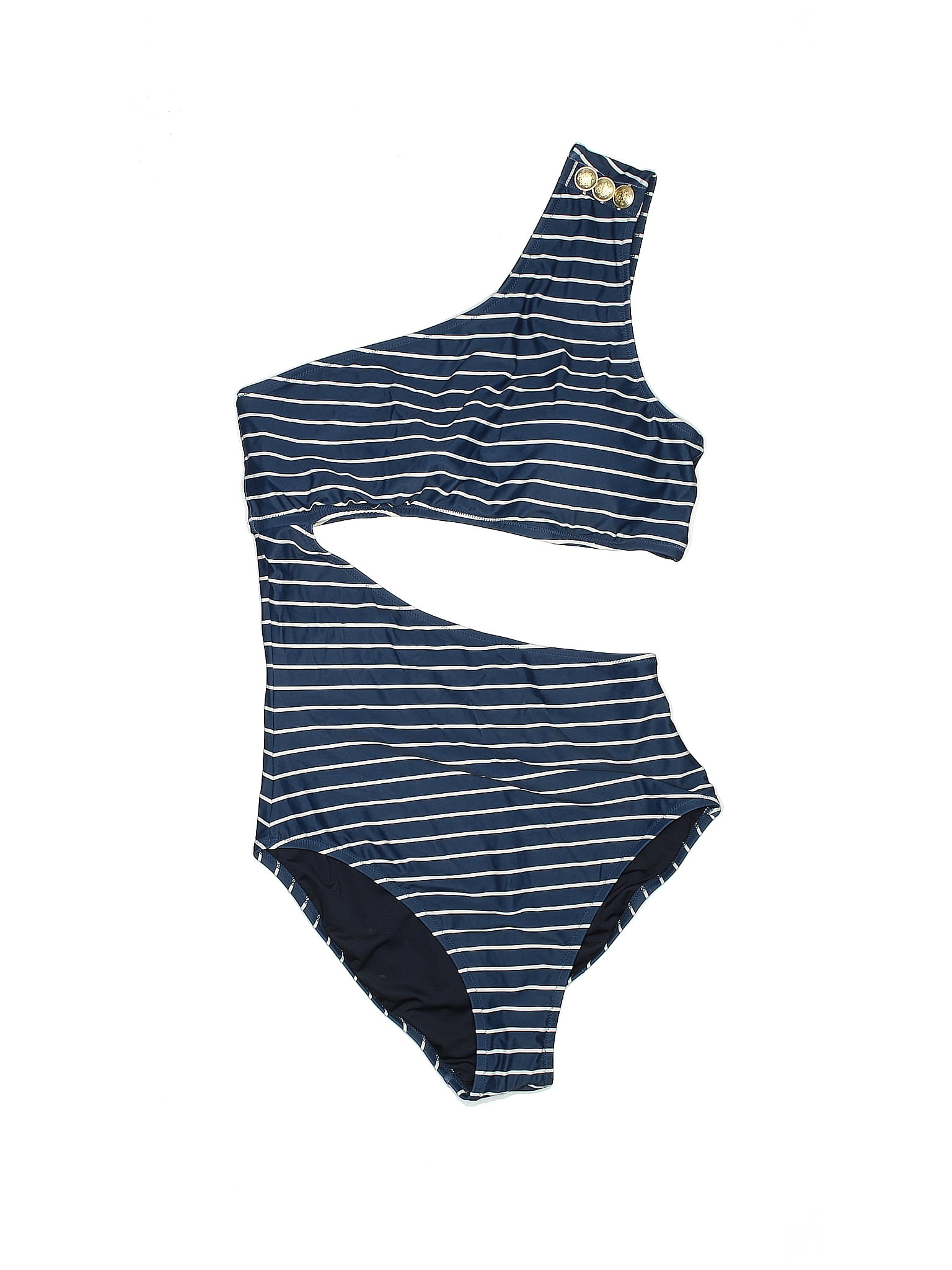 J Crew Stripes Blue One Piece Swimsuit Size 14 76 Off Thredup