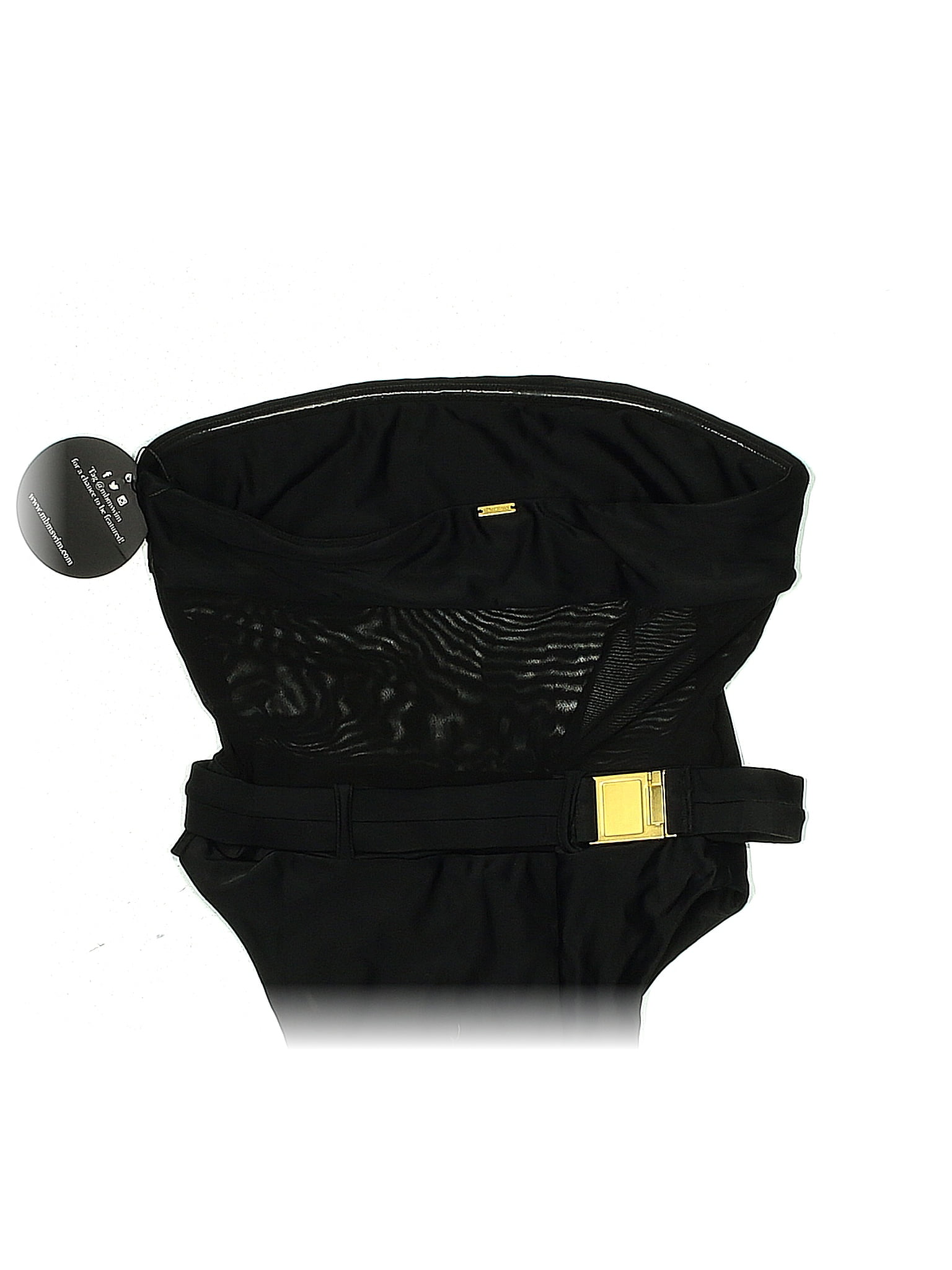 MBM Swim Solid Black One Piece Swimsuit Size M - 57% off | ThredUp