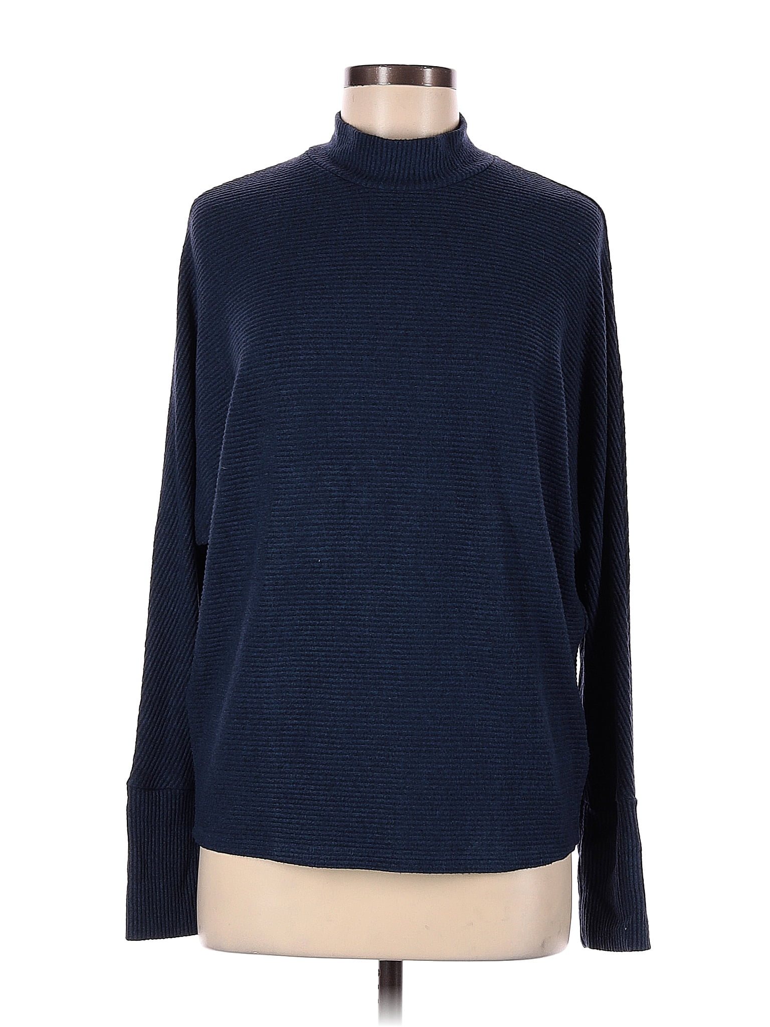 Korye Color Block Solid Navy Blue Turtleneck Sweater Size M - 67% off ...