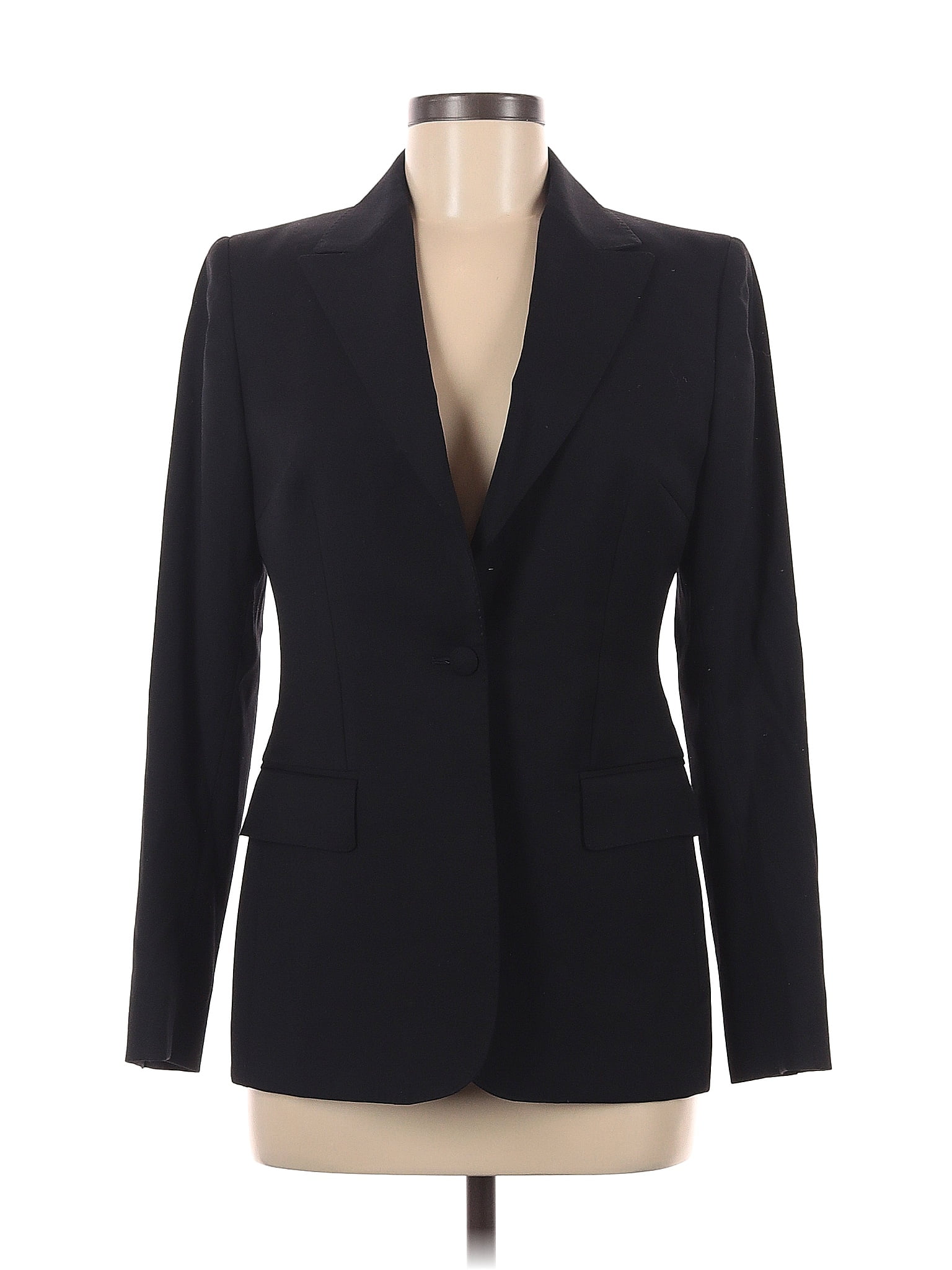 Matt NYE 100% Wool Solid Black Wool Blazer Size 42 (IT) - 77% off | ThredUp