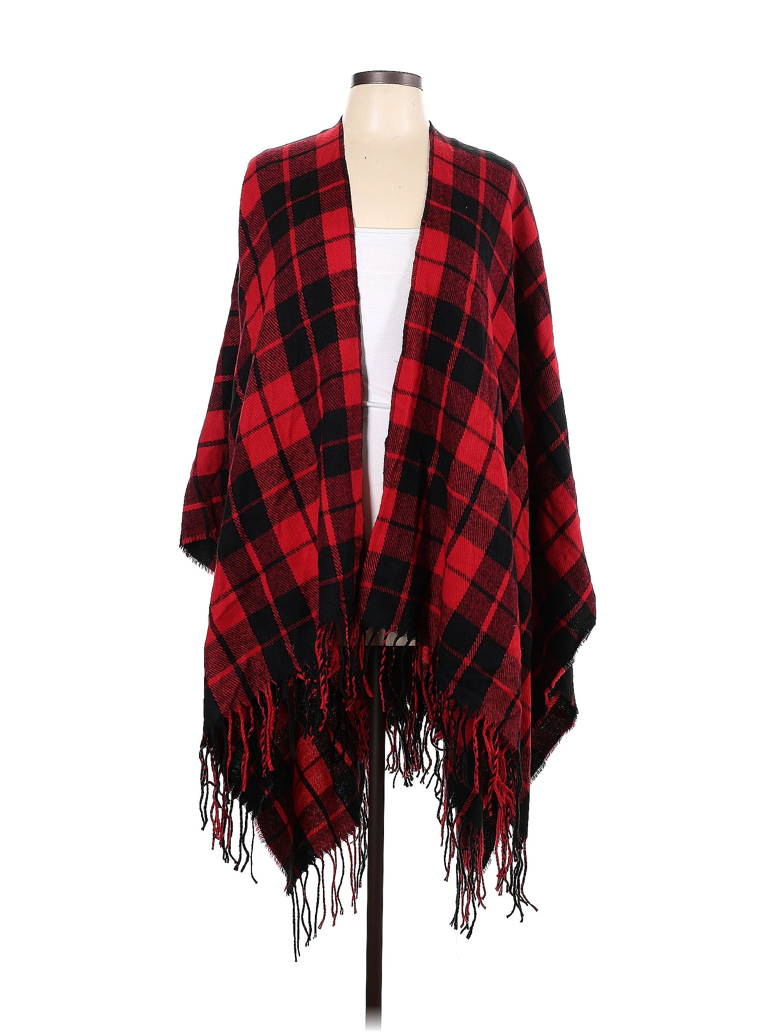 Jane & Berry 100% Acrylic Red Wrap One Size - 44% off | ThredUp