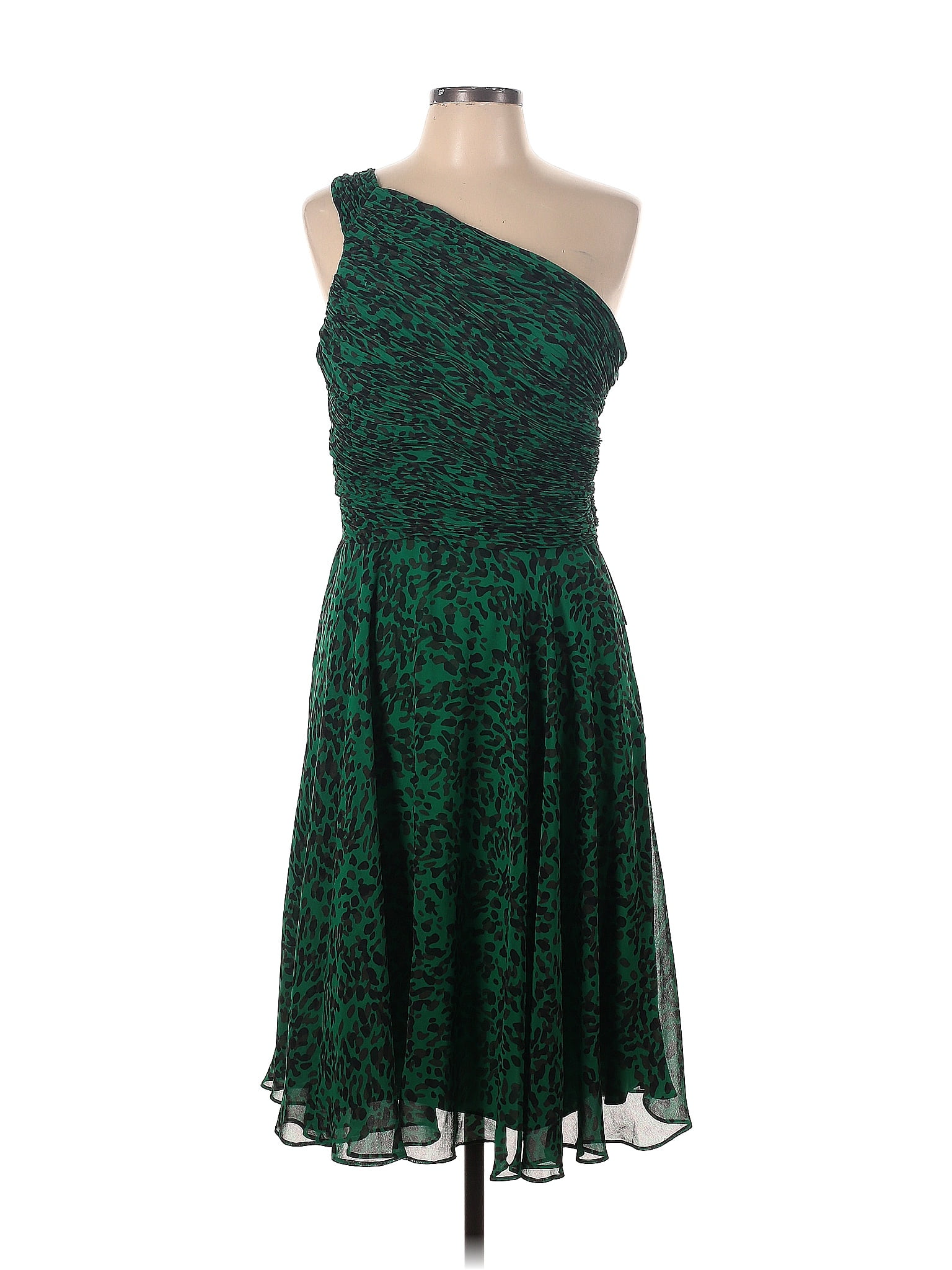 Halston Heritage 100 Polyester Green Cocktail Dress Size 12 46 Off