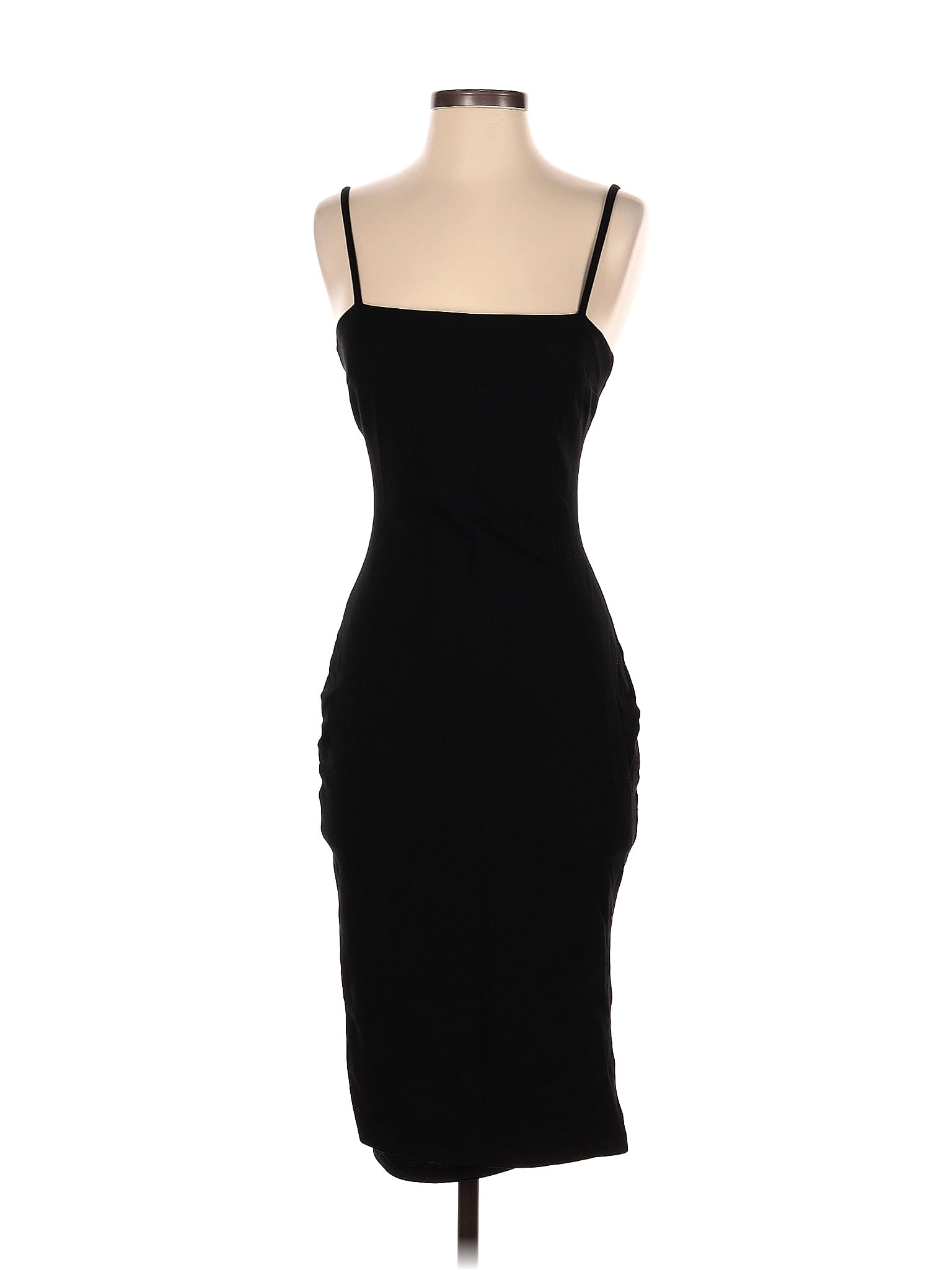 Lulus Solid Black Casual Dress Size S 43 Off Thredup