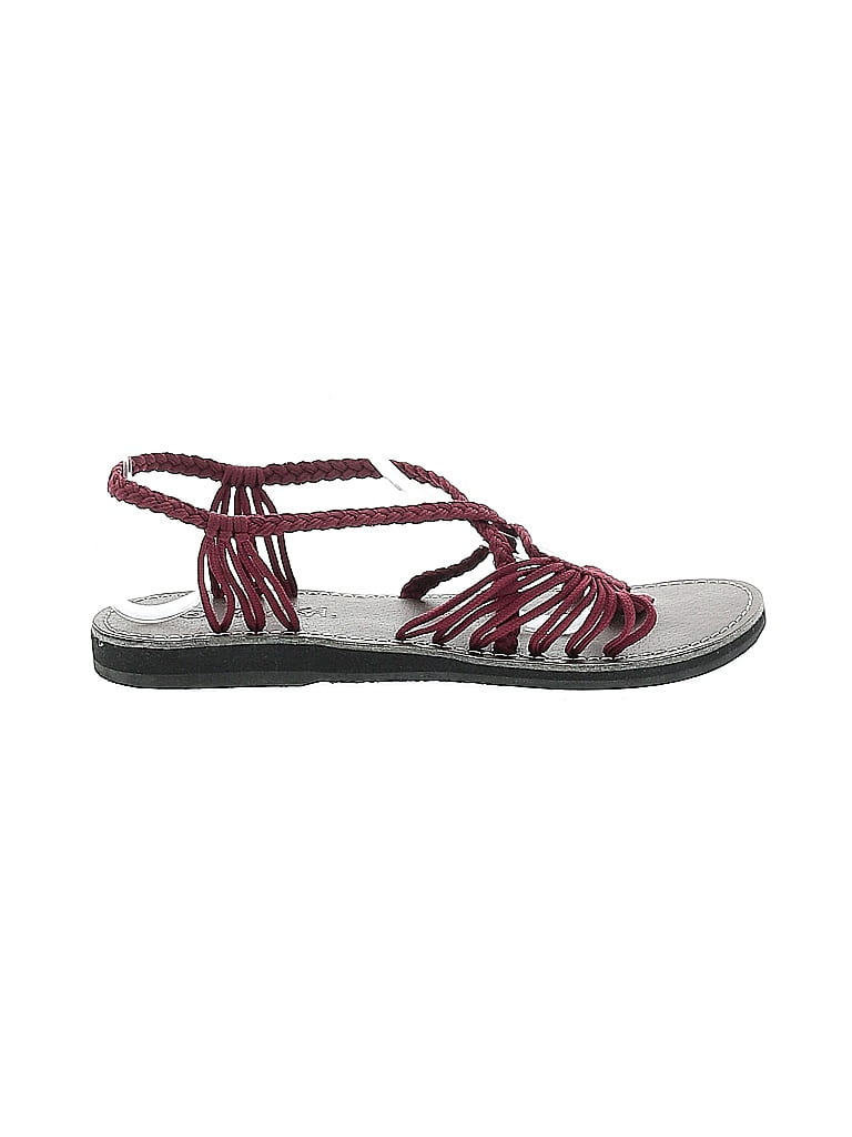 Plaka Maroon Burgundy Sandals Size 9 - 52% off | ThredUp