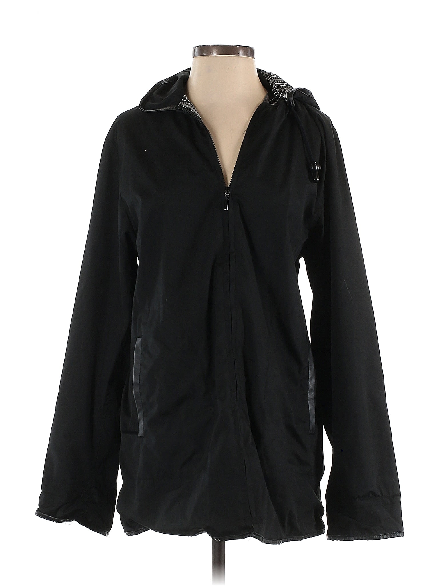 Thermal-Slicks 100% Polyester Solid Black Jacket Size S - 60% off | ThredUp