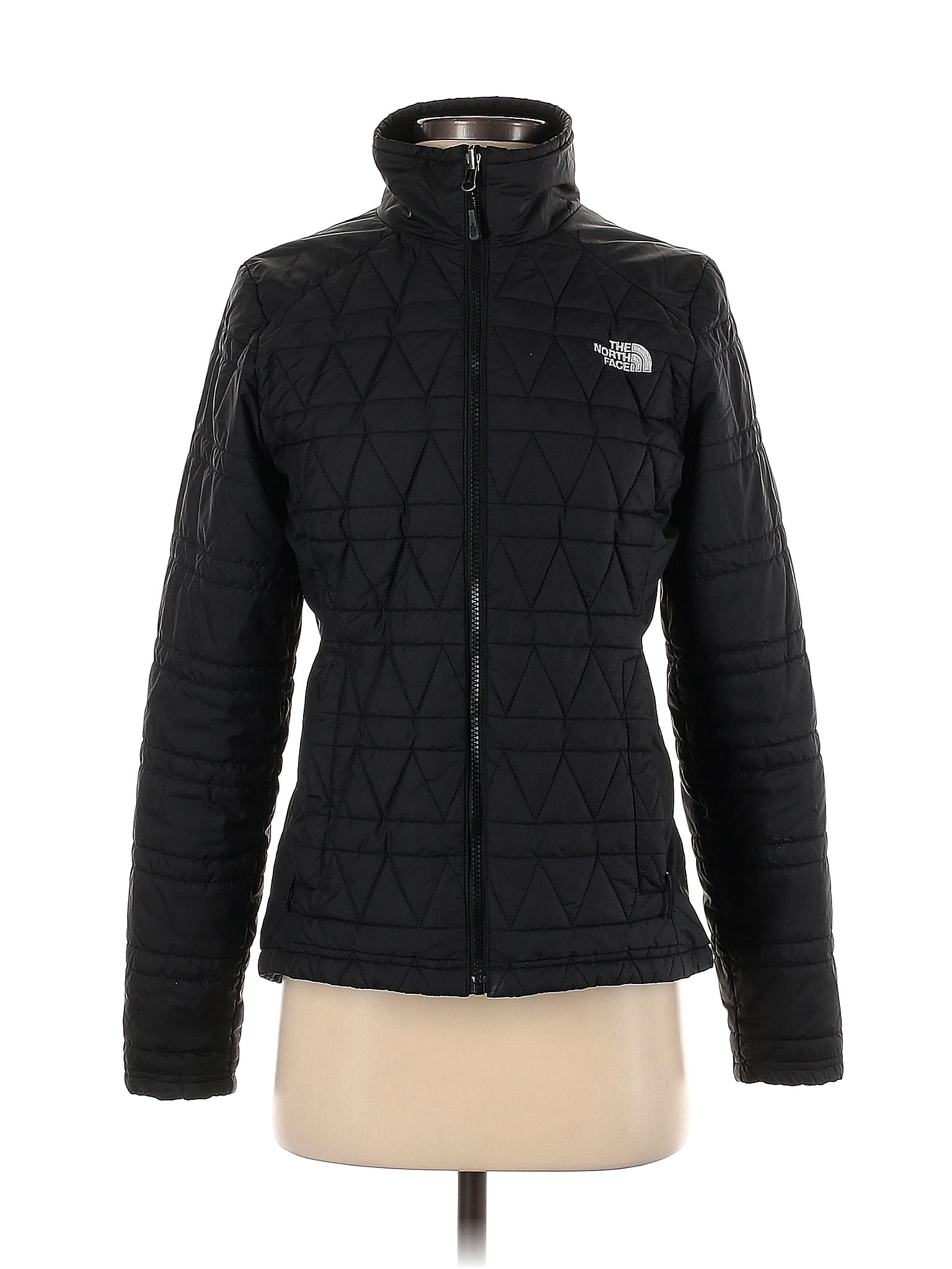 The North Face 100% Recycled Polyester Solid Black Snow Jacket Size S ...
