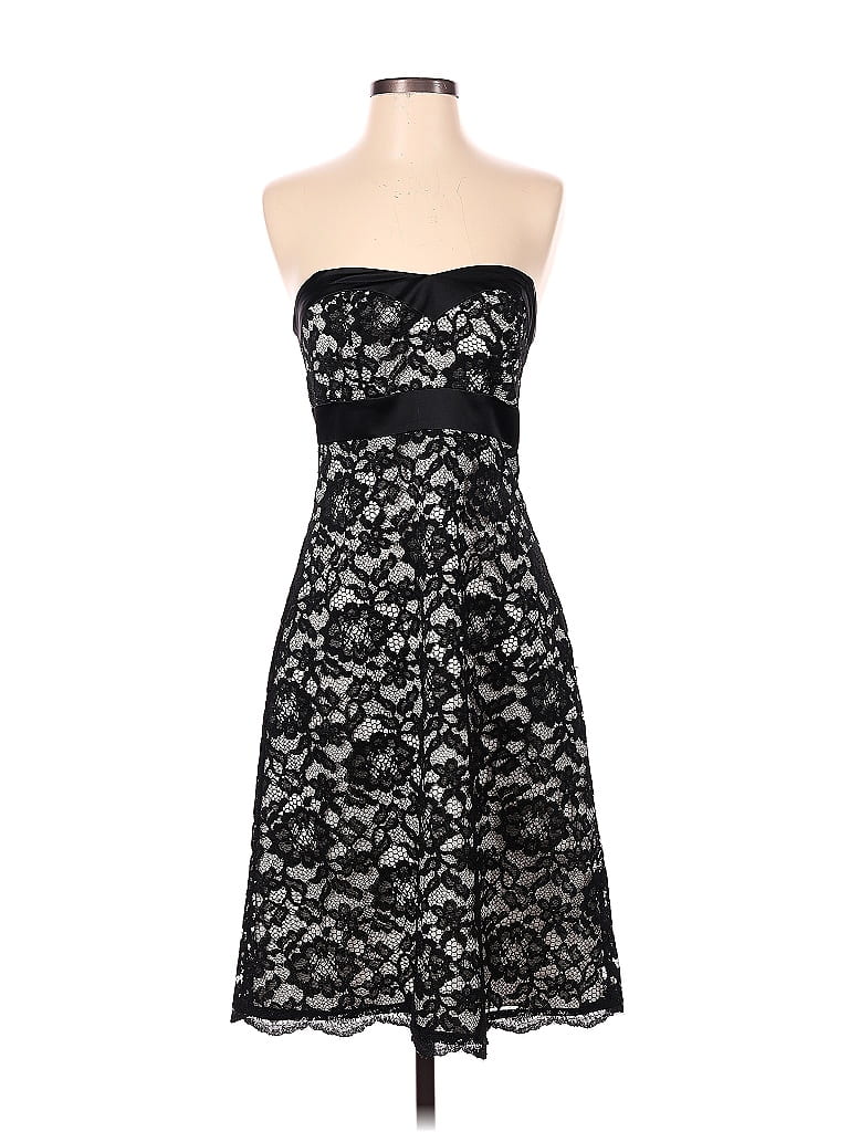 White House Black Market 100% Polyester Color Block Black Cocktail Dress Size 2 - 74% off | ThredUp