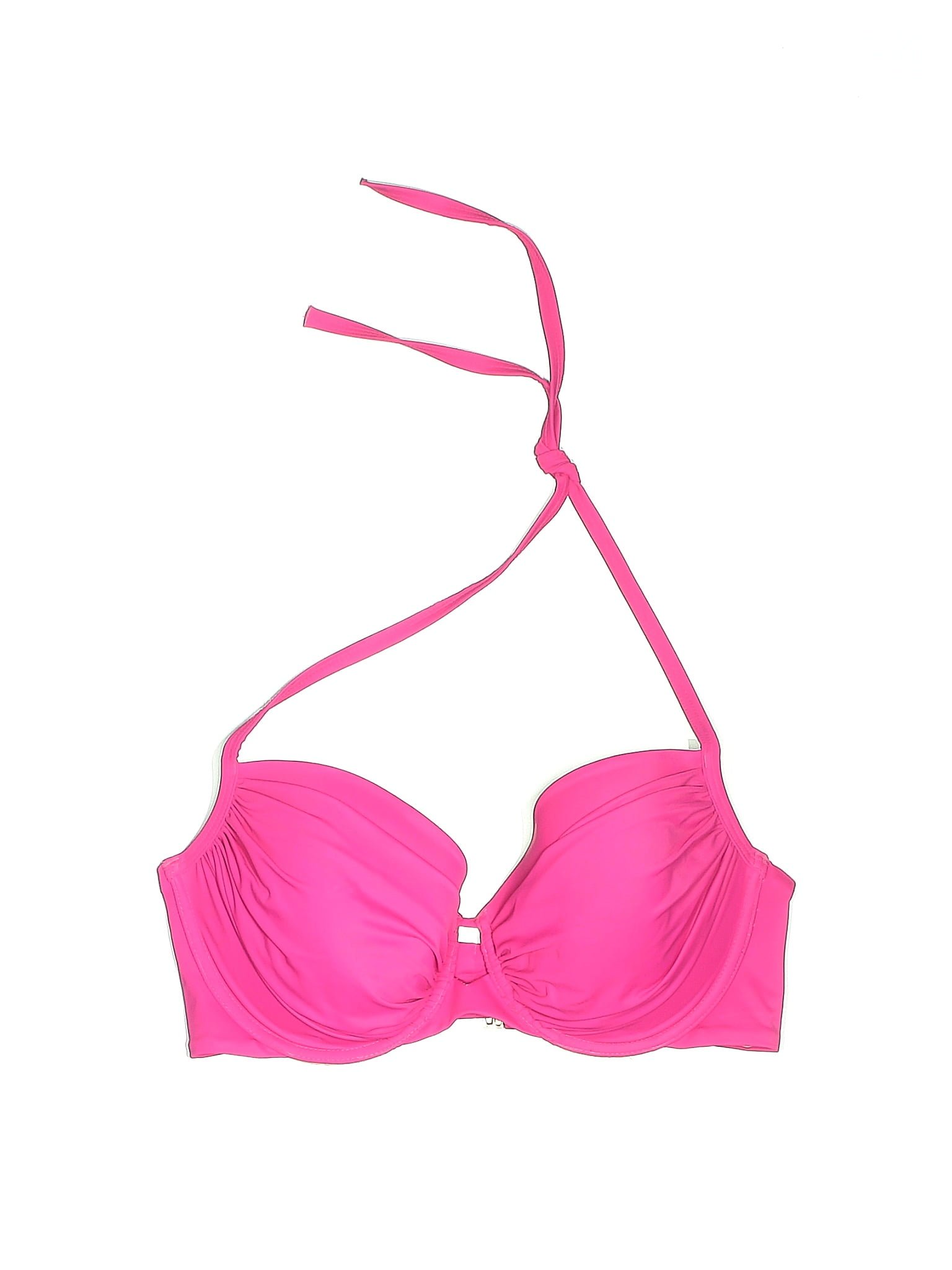 Victorias Secret Solid Pink Swimsuit Top Size Med 34d 65 Off