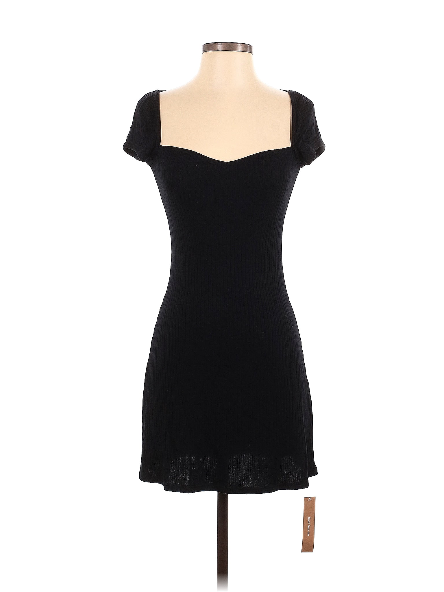Reformation Solid Black Casual Dress Size S 56 Off Thredup