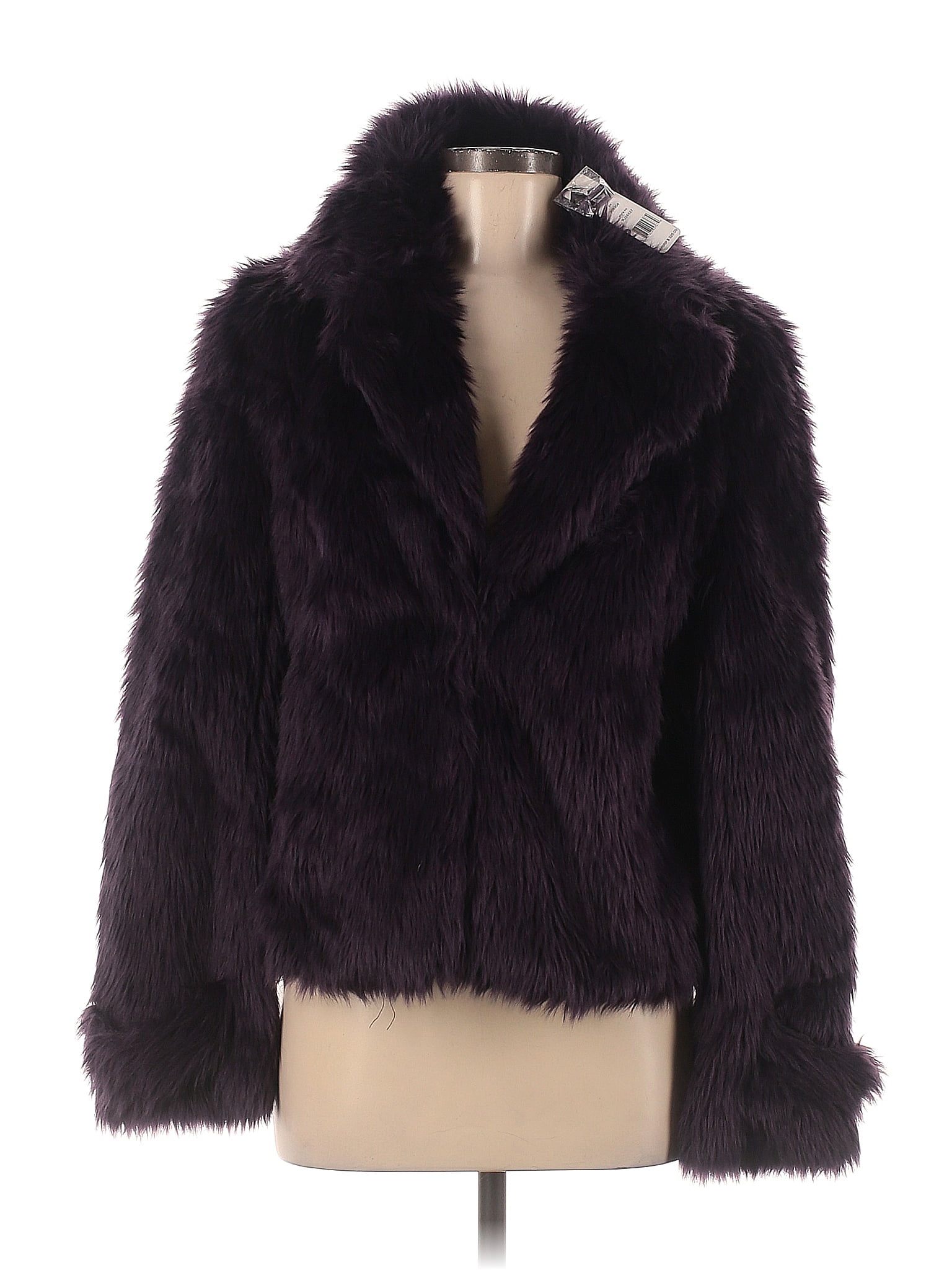 Romeo & Juliet Couture Solid Purple Faux Fur Jacket Size M - 73% off | ThredUp