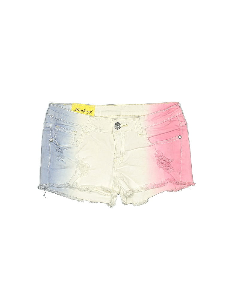 Machine Ombre Multi Color White Denim Shorts Size M - 65% off | ThredUp