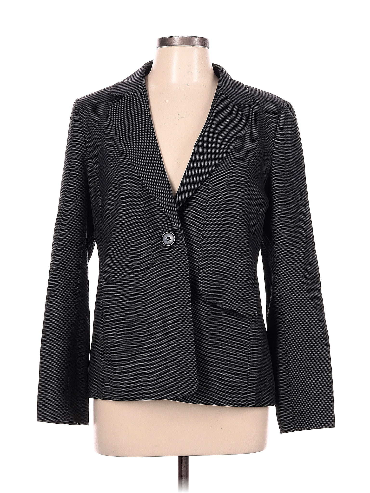 Classiques Entier 100% Wool Black Gray Wool Blazer Size 12 - 83% off ...