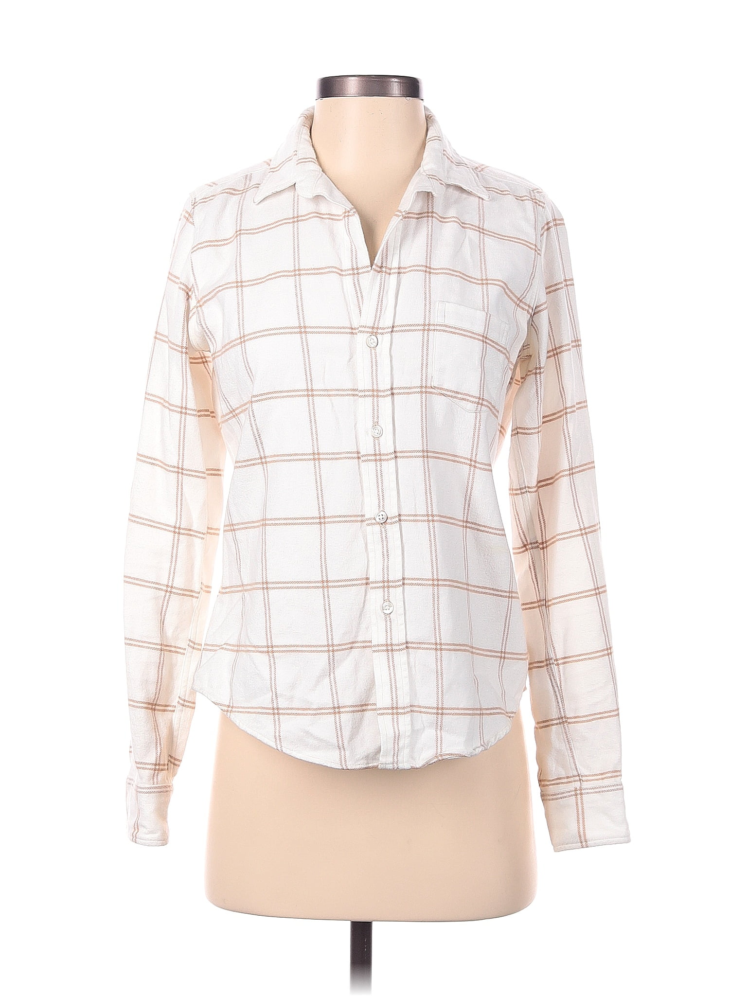 Frank & Eileen 100% Cotton Ivory Long Sleeve Button-Down Shirt Size XS - 78% off | ThredUp