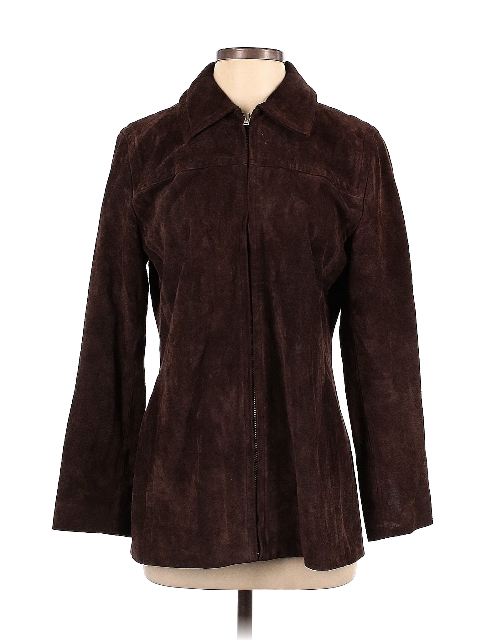 Coach 100% Leather Solid Brown Leather Jacket Size S - 75% off | ThredUp