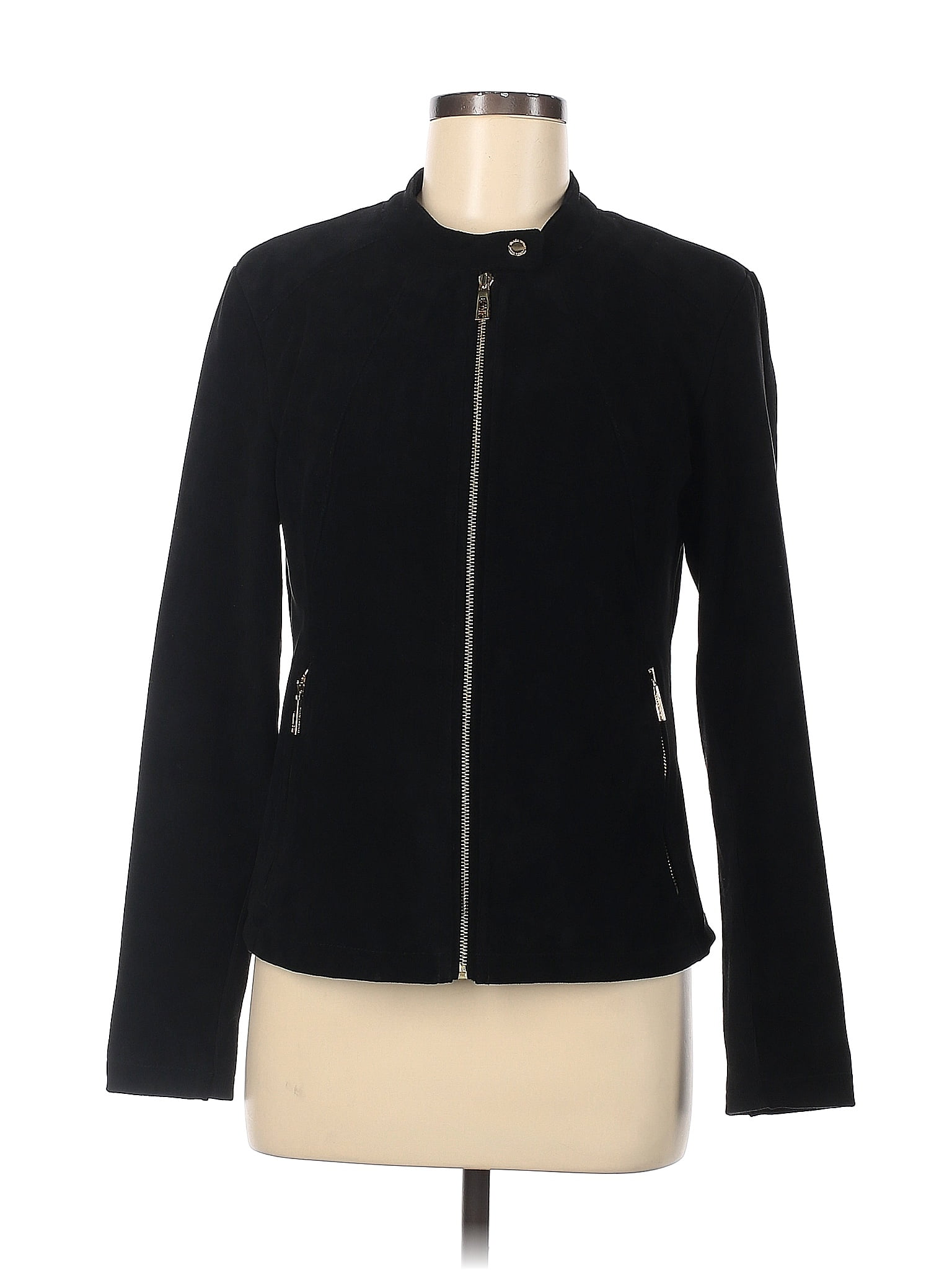 Ivanka Trump 100% Polyester Solid Black Jacket Size M - 76% off | ThredUp