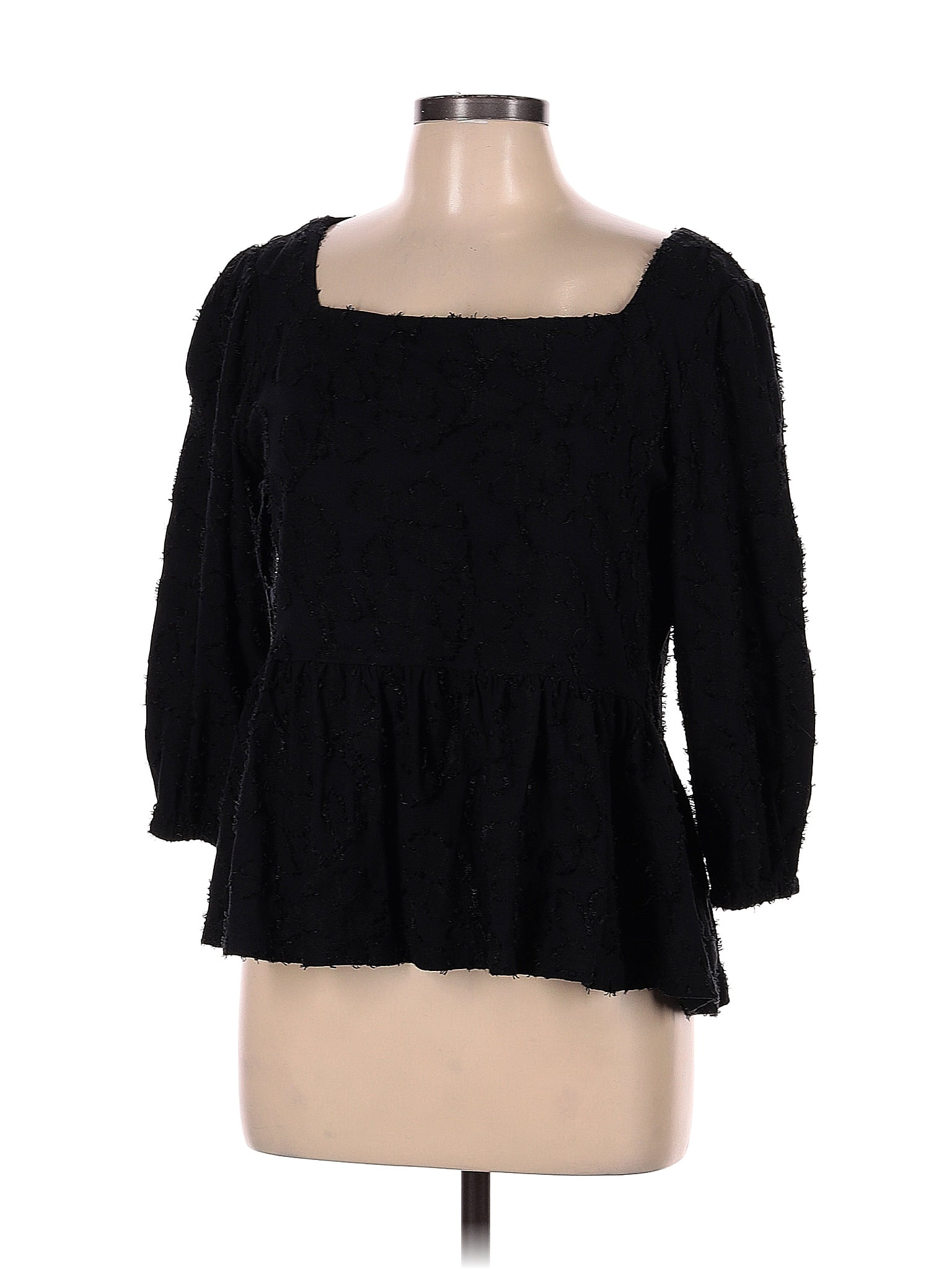 Ann Taylor LOFT Outlet Black Long Sleeve Top Size M - 53% off | ThredUp