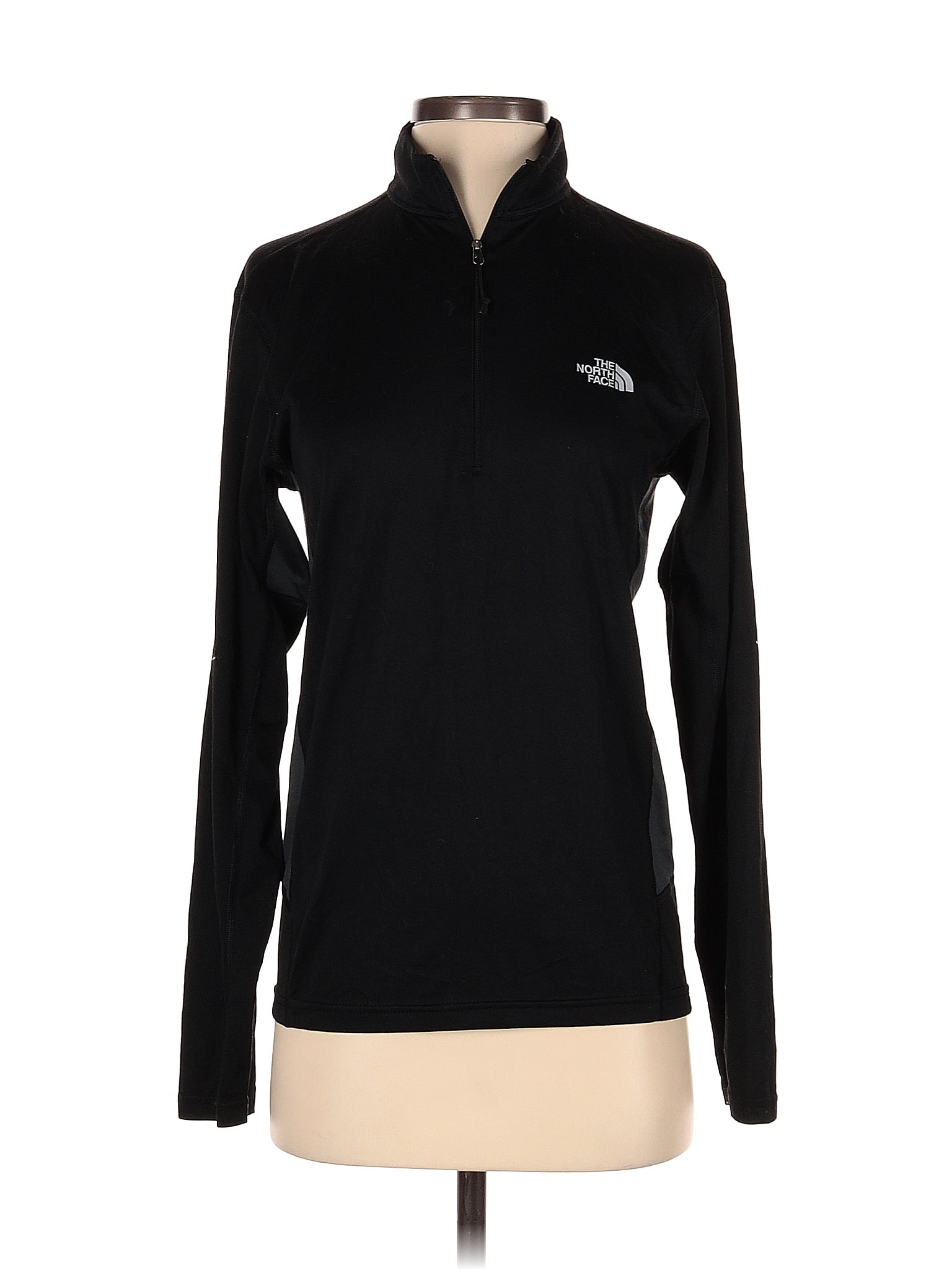 The North Face 100% Polyester Solid Black Track Jacket Size XS - 60% off | ThredUp