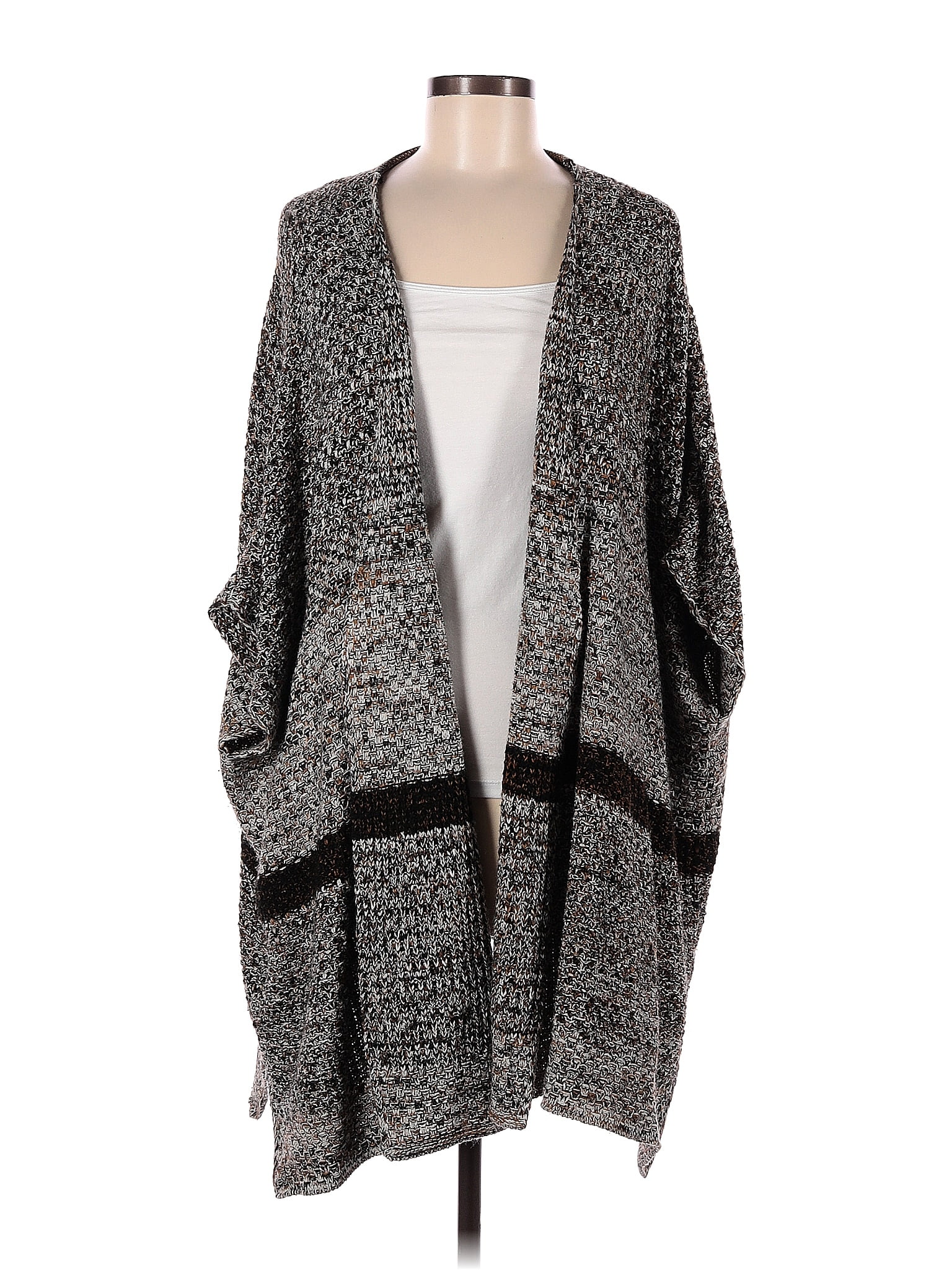 Pull&Bear Color Block Gray Cardigan Size M - 75% off | ThredUp