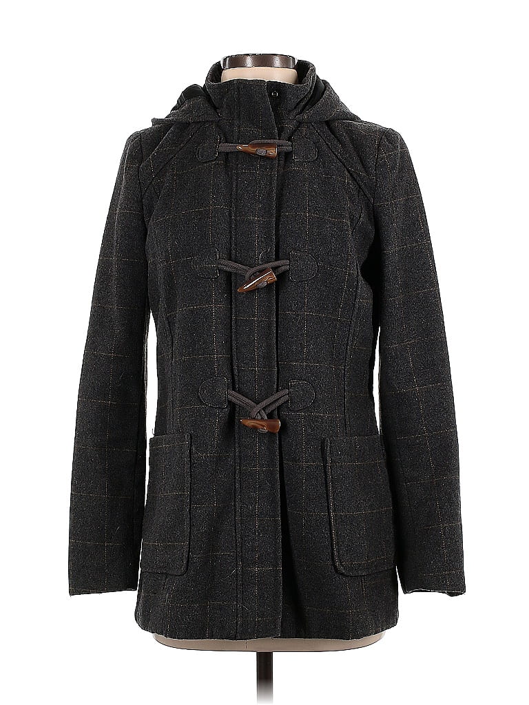 Merona Grid Plaid Gray Jacket Size S - 43% off | ThredUp