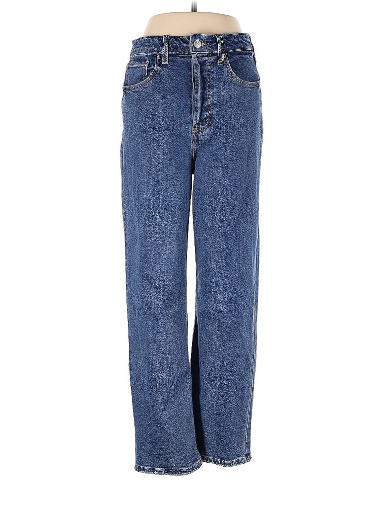 Wild Fable Solid Blue Jeans Size 8 - 40% off | ThredUp