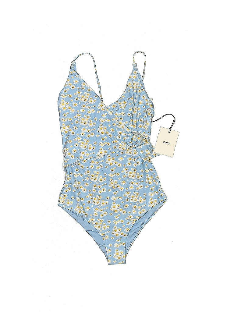 Onia Floral Multi Color Blue One Piece Swimsuit Size XS - 69% off | ThredUp