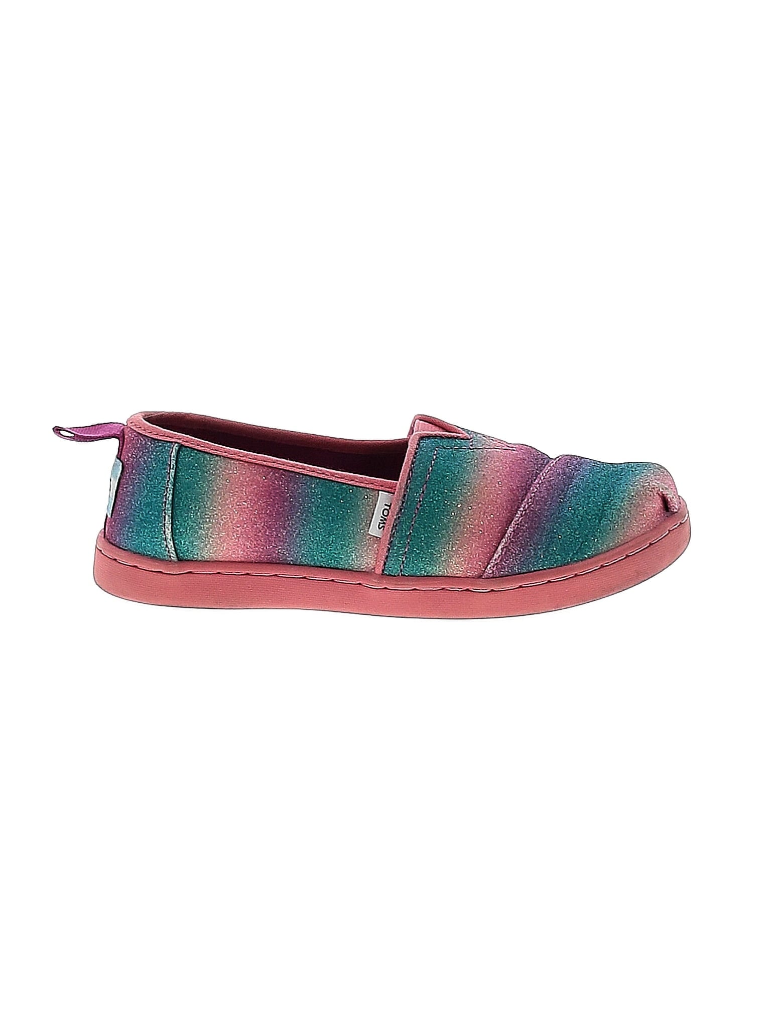 TOMS Color Block Stripes Purple Flats Size 12 1/2 - 36% off | ThredUp
