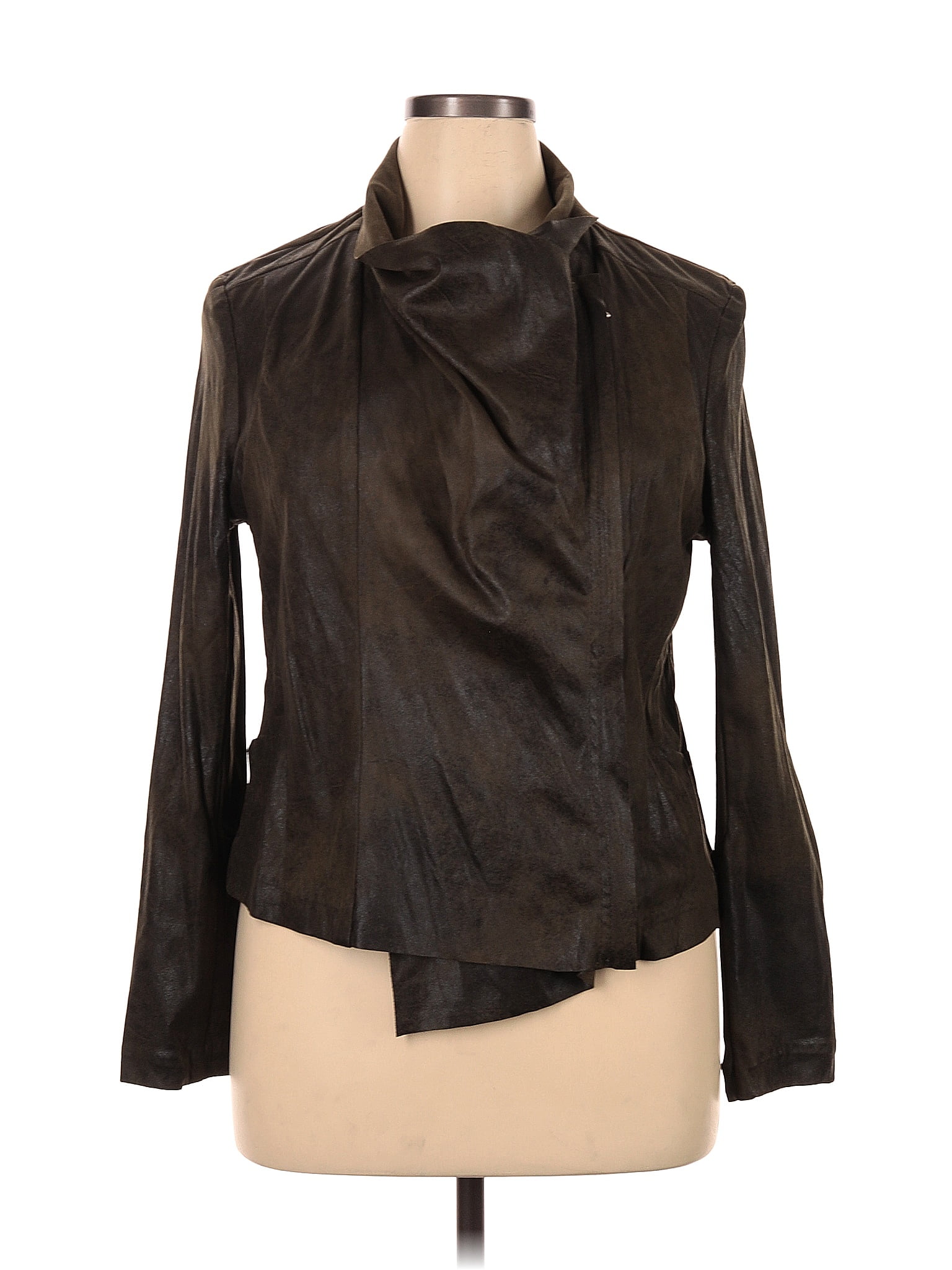 Kate And Mallory Designs Solid Brown Jacket Size Xl 50 Off Thredup