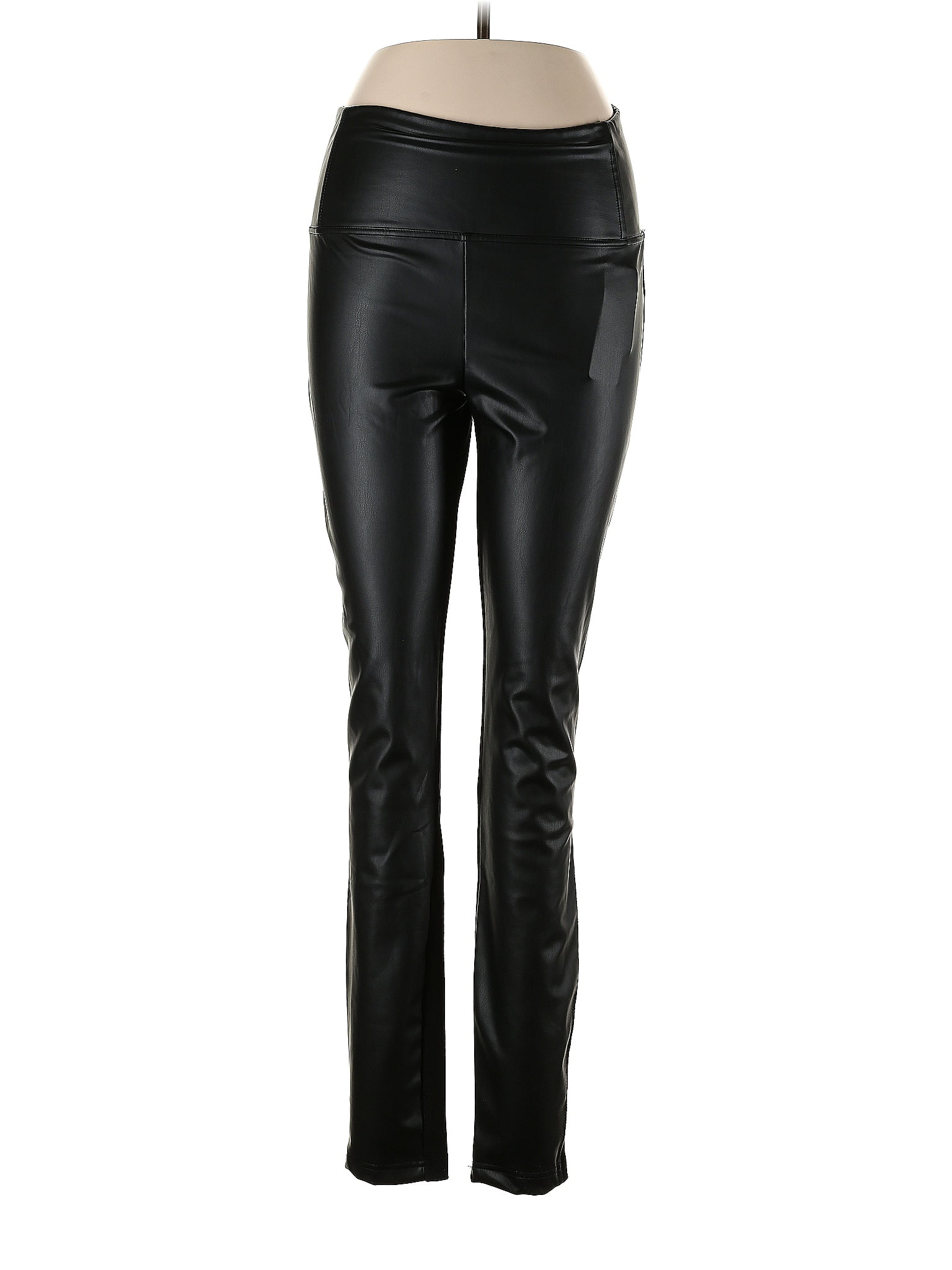 RDI 100% Polyurethane Solid Black Faux Leather Pants Size L - 70% off ...