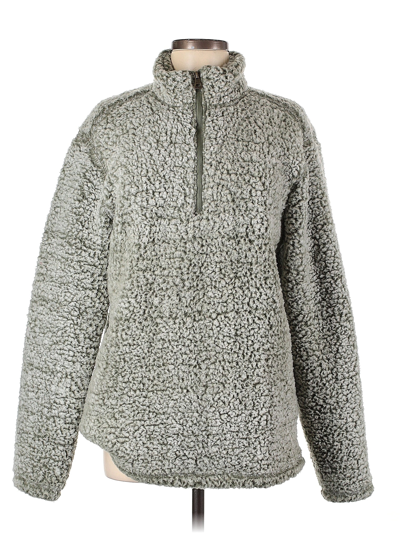 Assorted Brands 100% Polyester Solid Gray Fleece Size M - 60% off | ThredUp