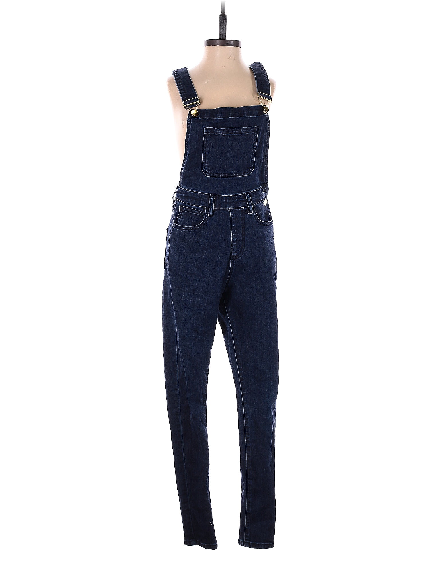 WeWoreWhat Solid Navy Blue Overalls Size XS - 65% off | ThredUp