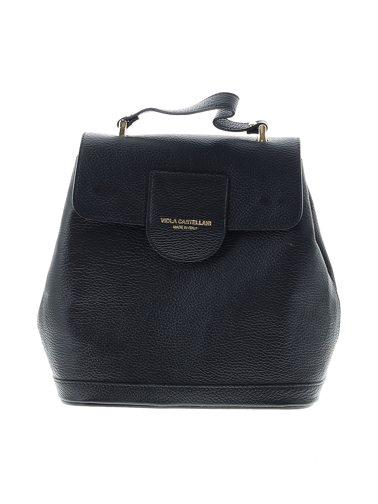 Viola Castellani 100% Leather Black Leather Backpack One Size - 70% off ...